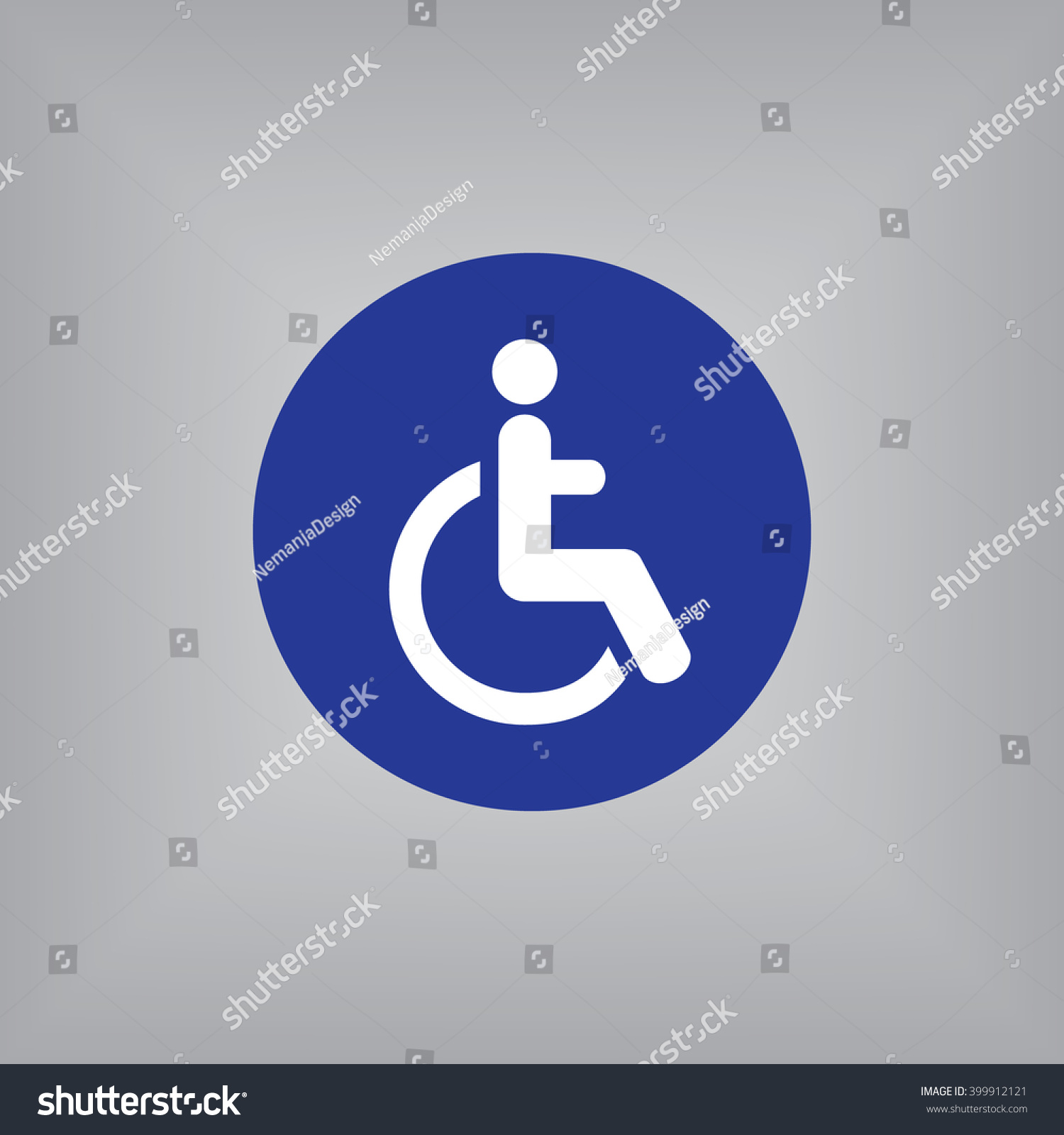Handicap Sign Stock Vector (Royalty Free) 399912121
