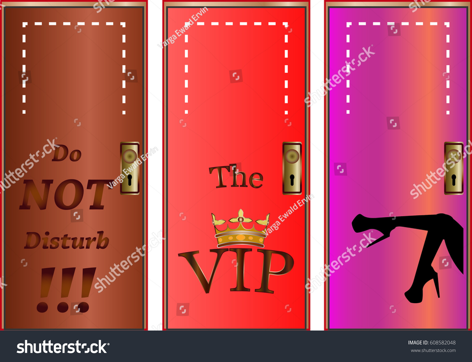 Handle Labels Doors Forms: เวกเตอร์สต็อก (ปลอดค่าลิขสิทธิ์) 608582048 ...