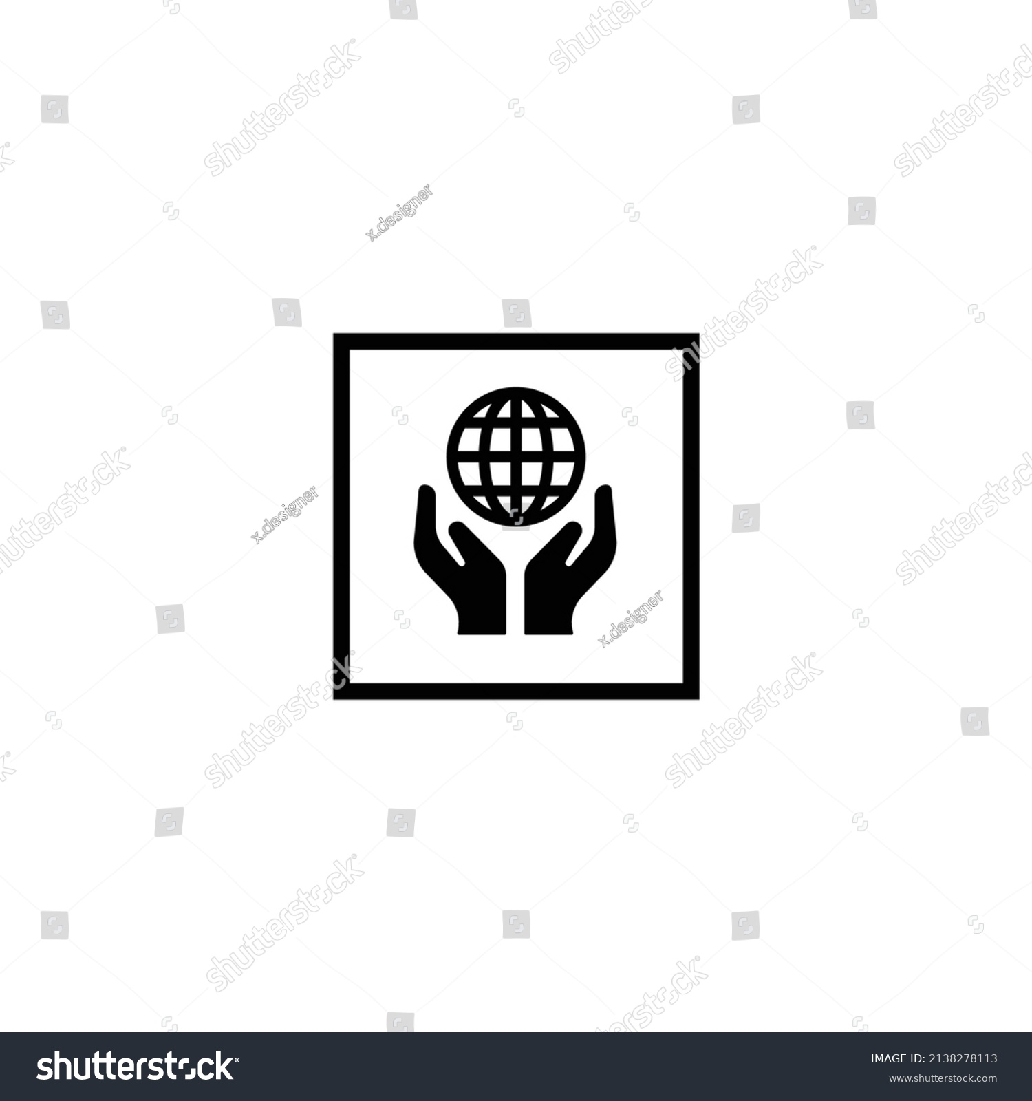 Handle Care Package Symbol Vector Stock Vector (Royalty Free ...