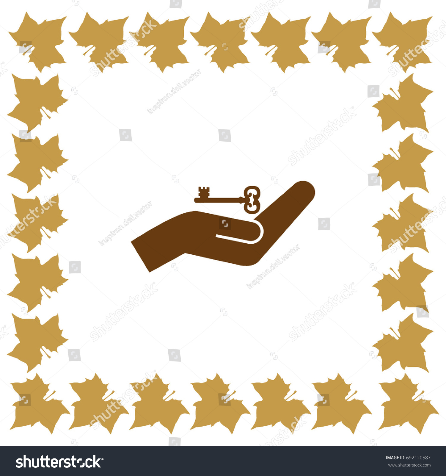 Hands Key Vector Icon Stock Vector (Royalty Free) 692120587 | Shutterstock
