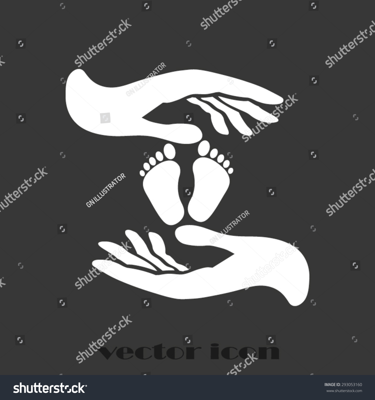 Hands Feet Stock Vector (Royalty Free) 293053160 | Shutterstock