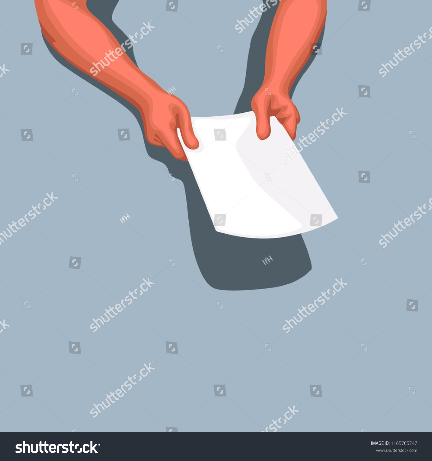 Hands Giving Papers Stock Vector (Royalty Free) 1165765747 | Shutterstock