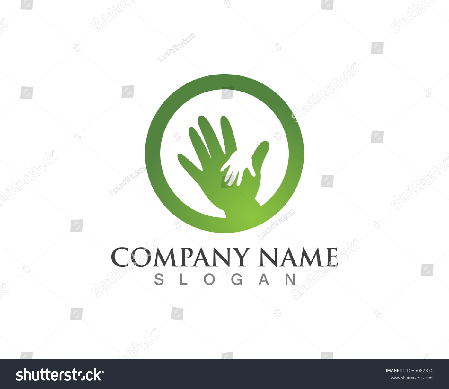 Hands Logos Symbols Stock Vector (Royalty Free) 1085082830