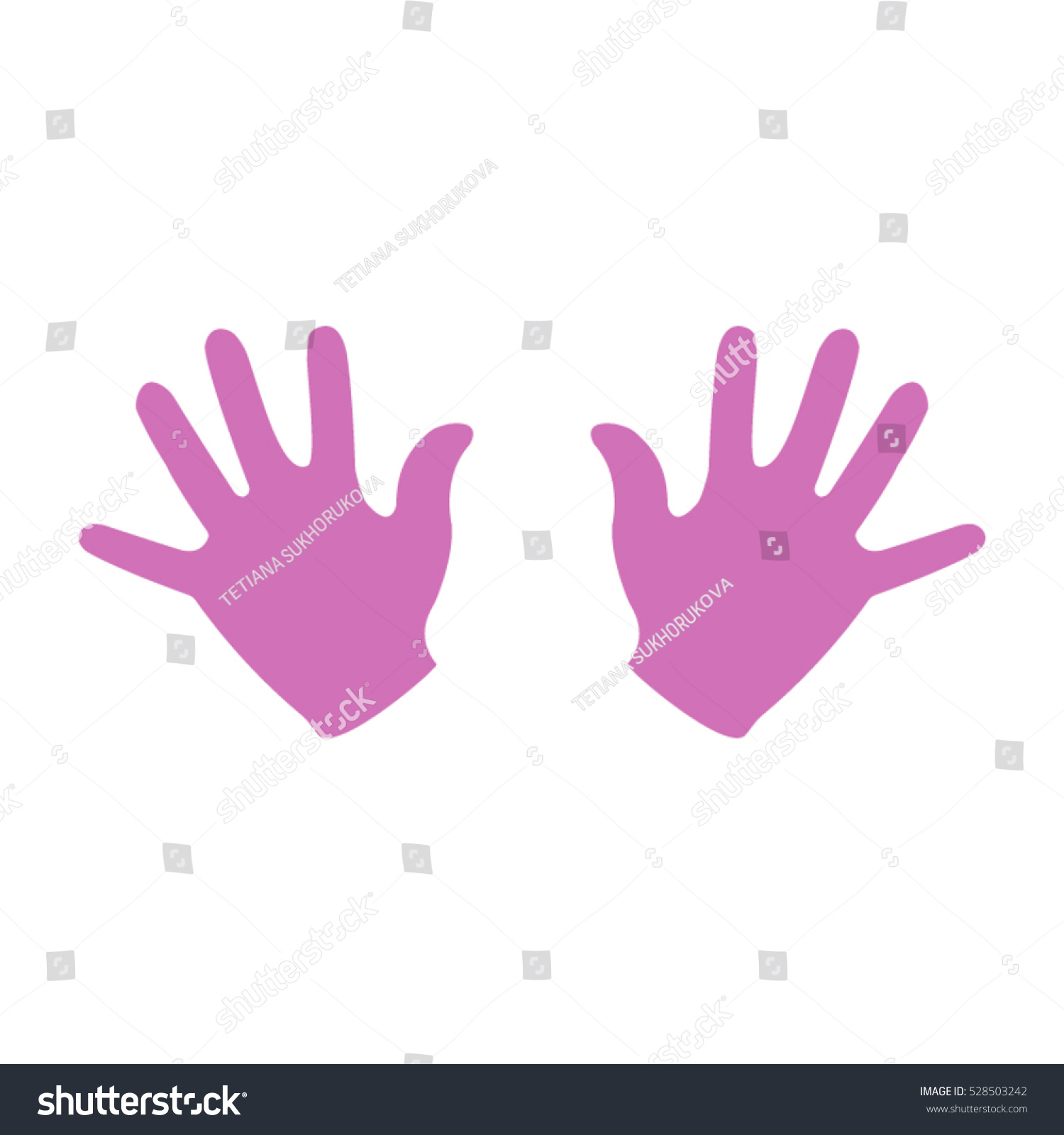 Hands Palms Vector Icon Eps10 Stock Vector (Royalty Free) 528503242 ...