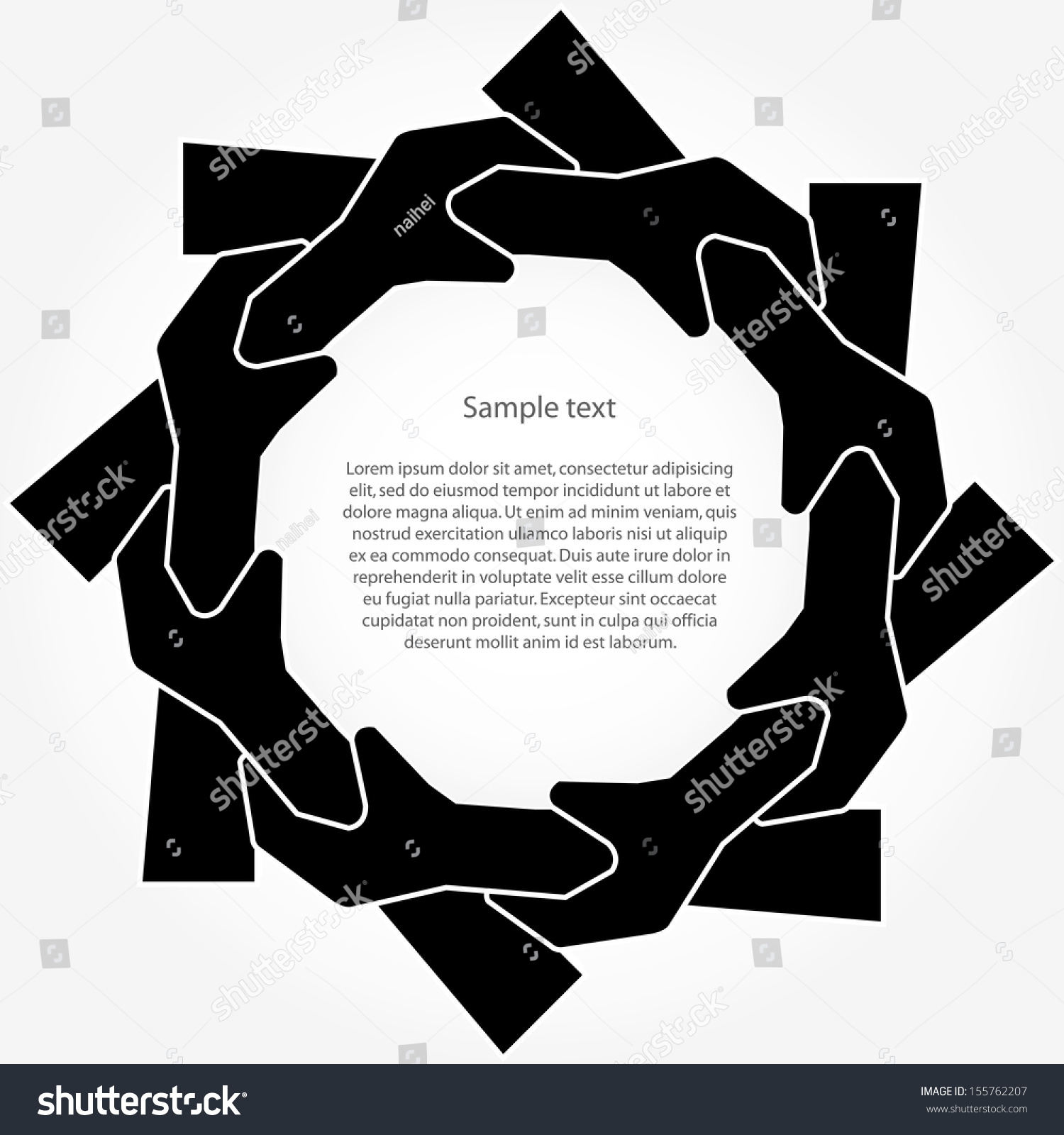 Hands Teamwork Connecting Concept Vector Illustration: เวกเตอร์สต็อก ... Hands Teamwork Connecting Concept Vector Illustration: เวกเตอร์สต็อก ...