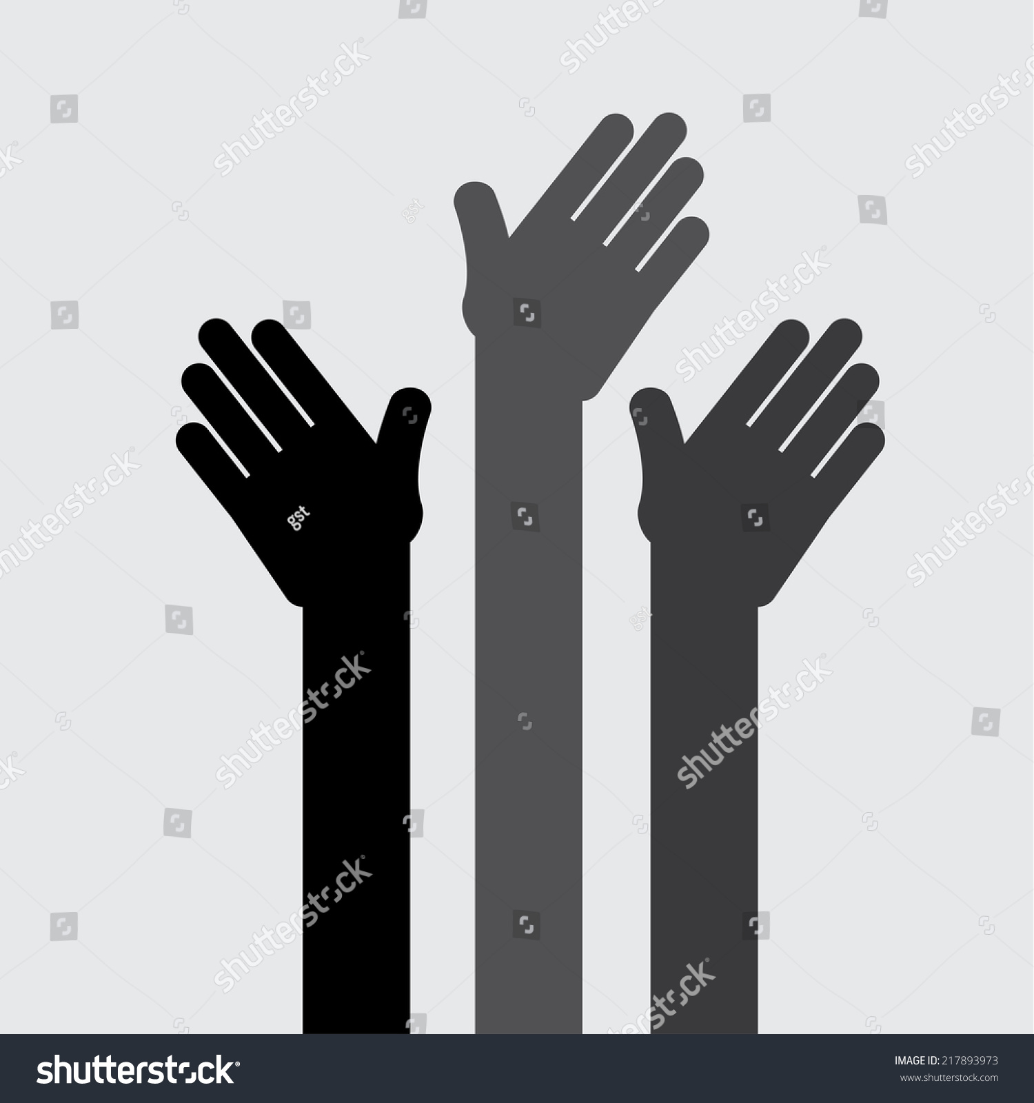 Hands Design Vector Illustration Stock Vector (Royalty Free) 217893973