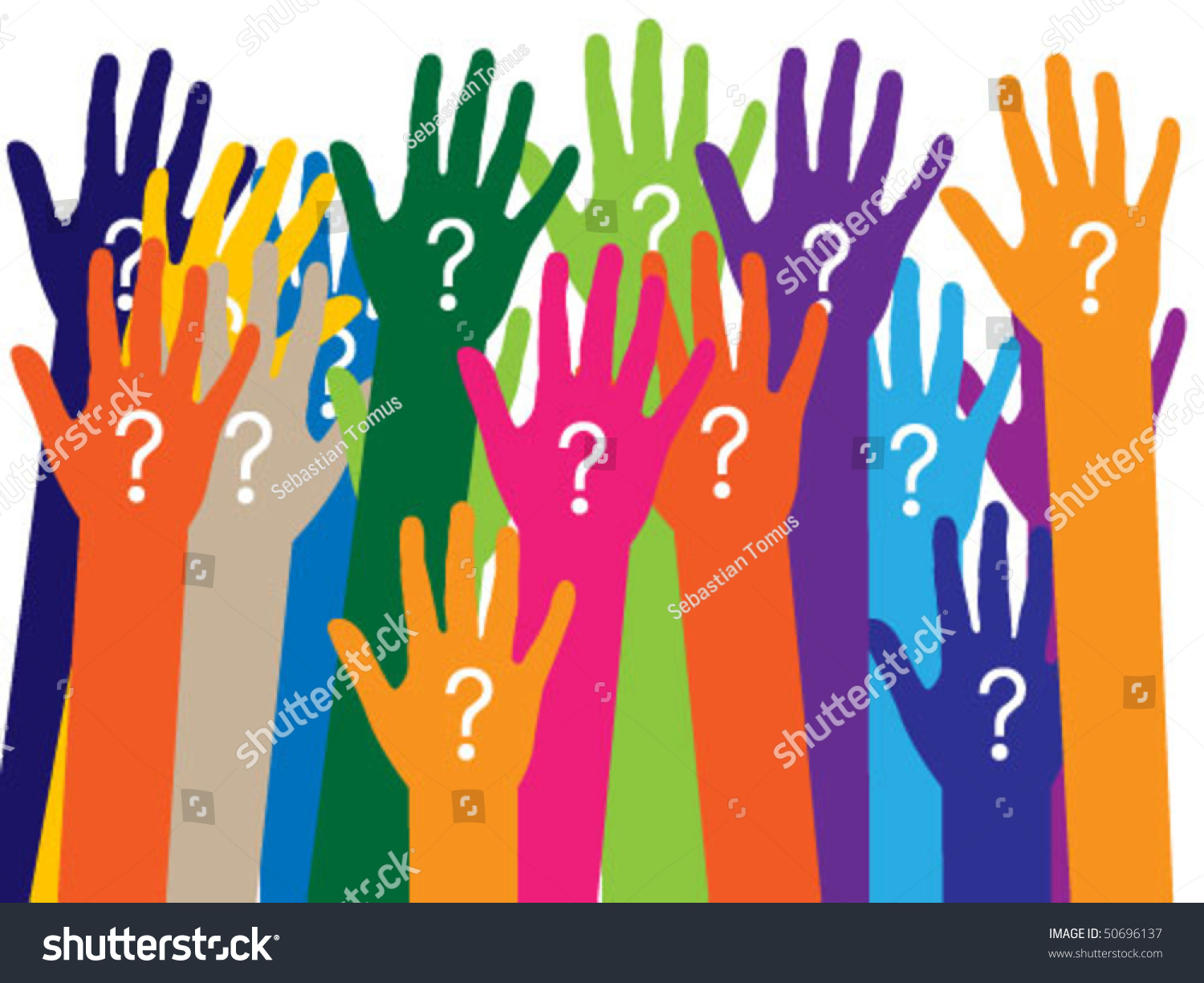 Hands Question Signs Stock Vector (Royalty Free) 50696137 | Shutterstock