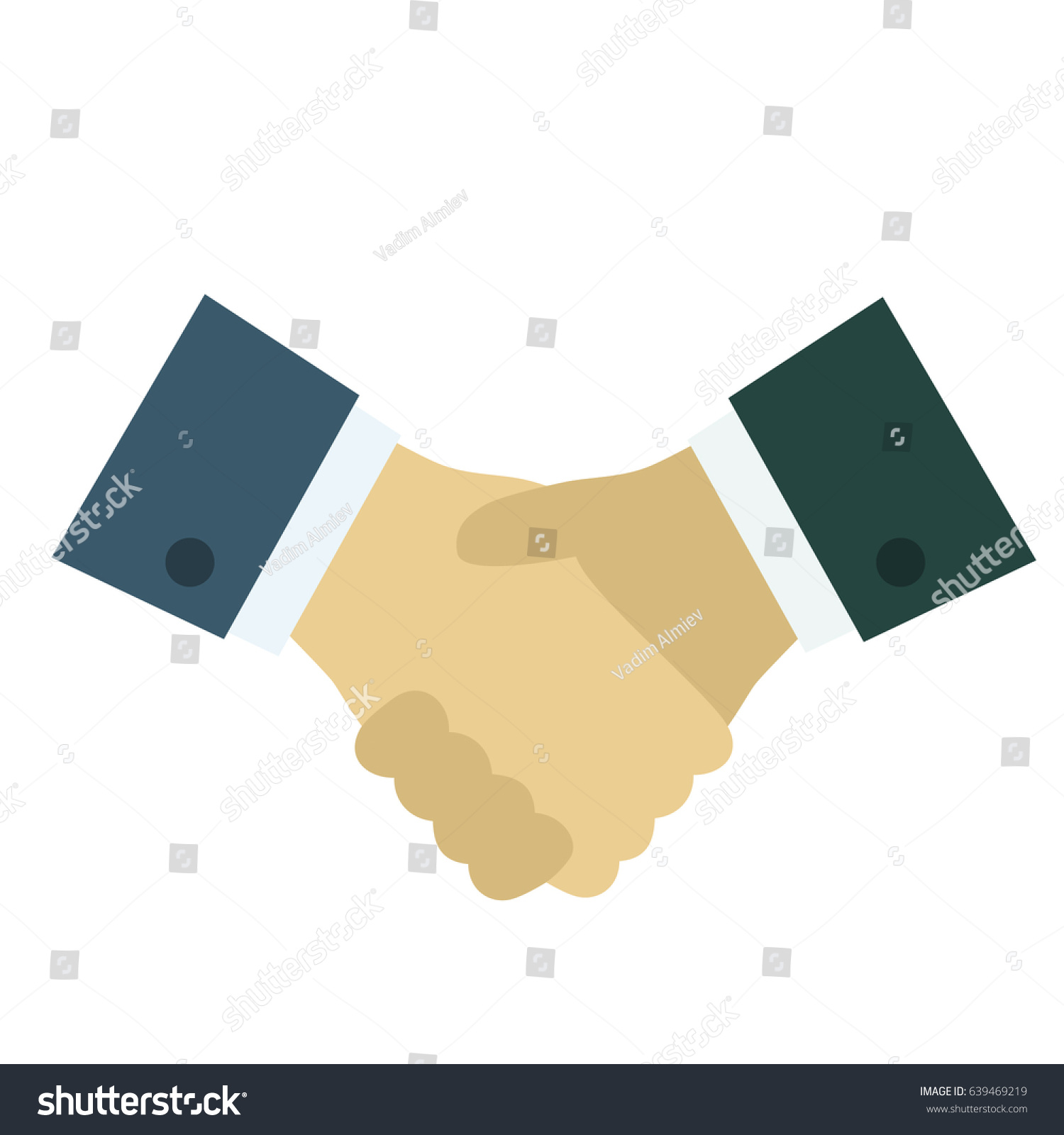 Handshake Flat Icon Stock Vector (Royalty Free) 639469219 | Shutterstock