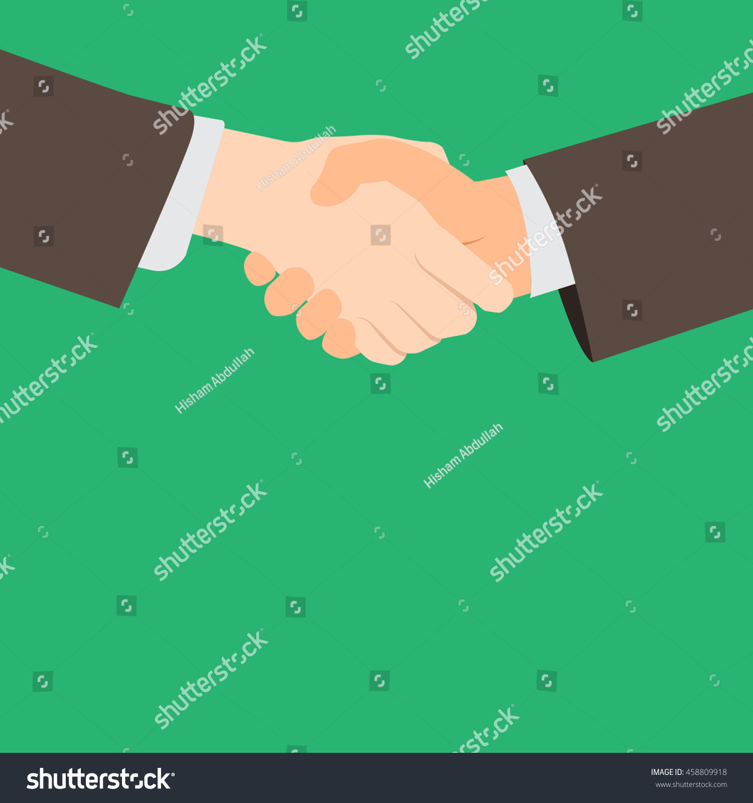 Handshake Flat Style Vector Illustration Copy: vector de stock (libre ...