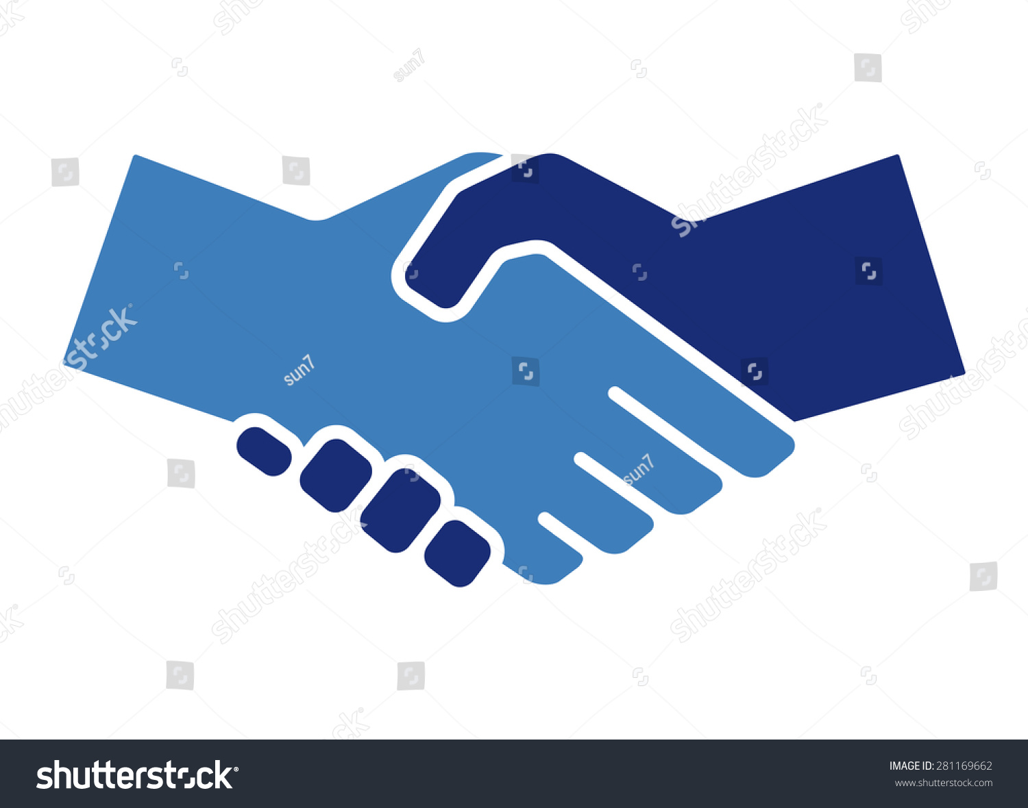 Handshake Icon Stock Vector 281169662 : Shutterstock