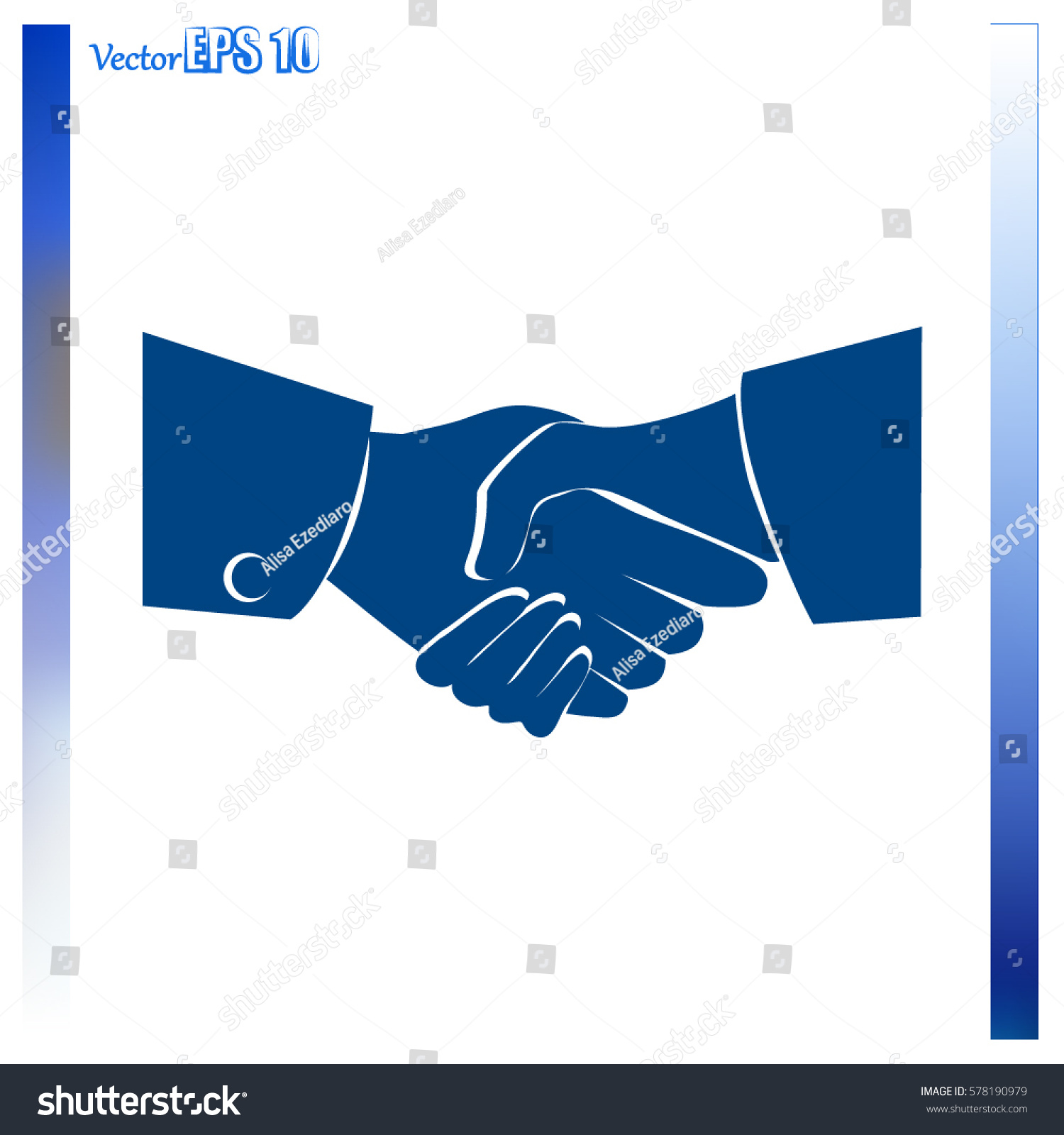 Handshake Icon Stock Vector (Royalty Free) 578190979 | Shutterstock