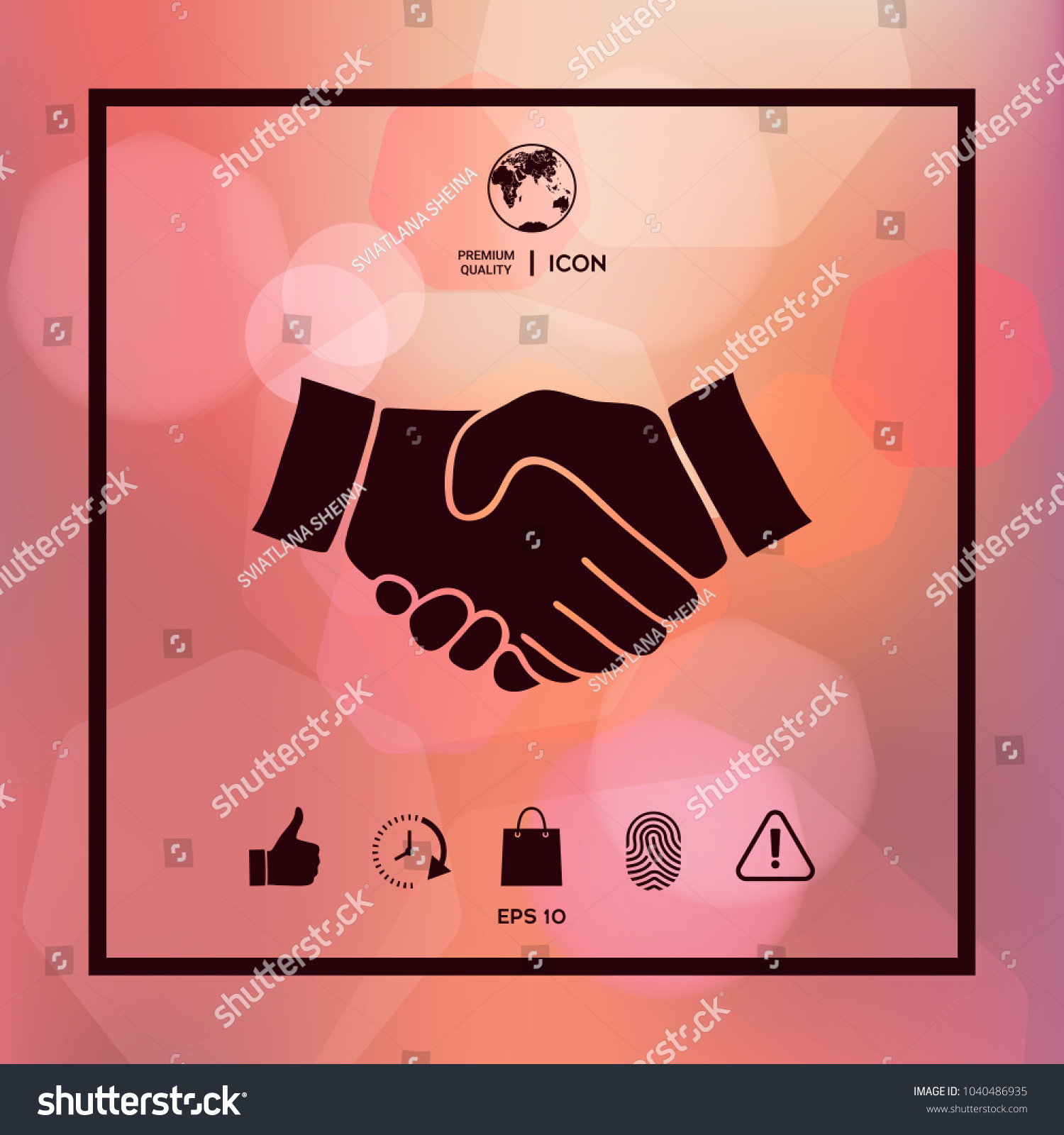 Handshake Icon Symbol Stock Vector (Royalty Free) 1040486935 | Shutterstock