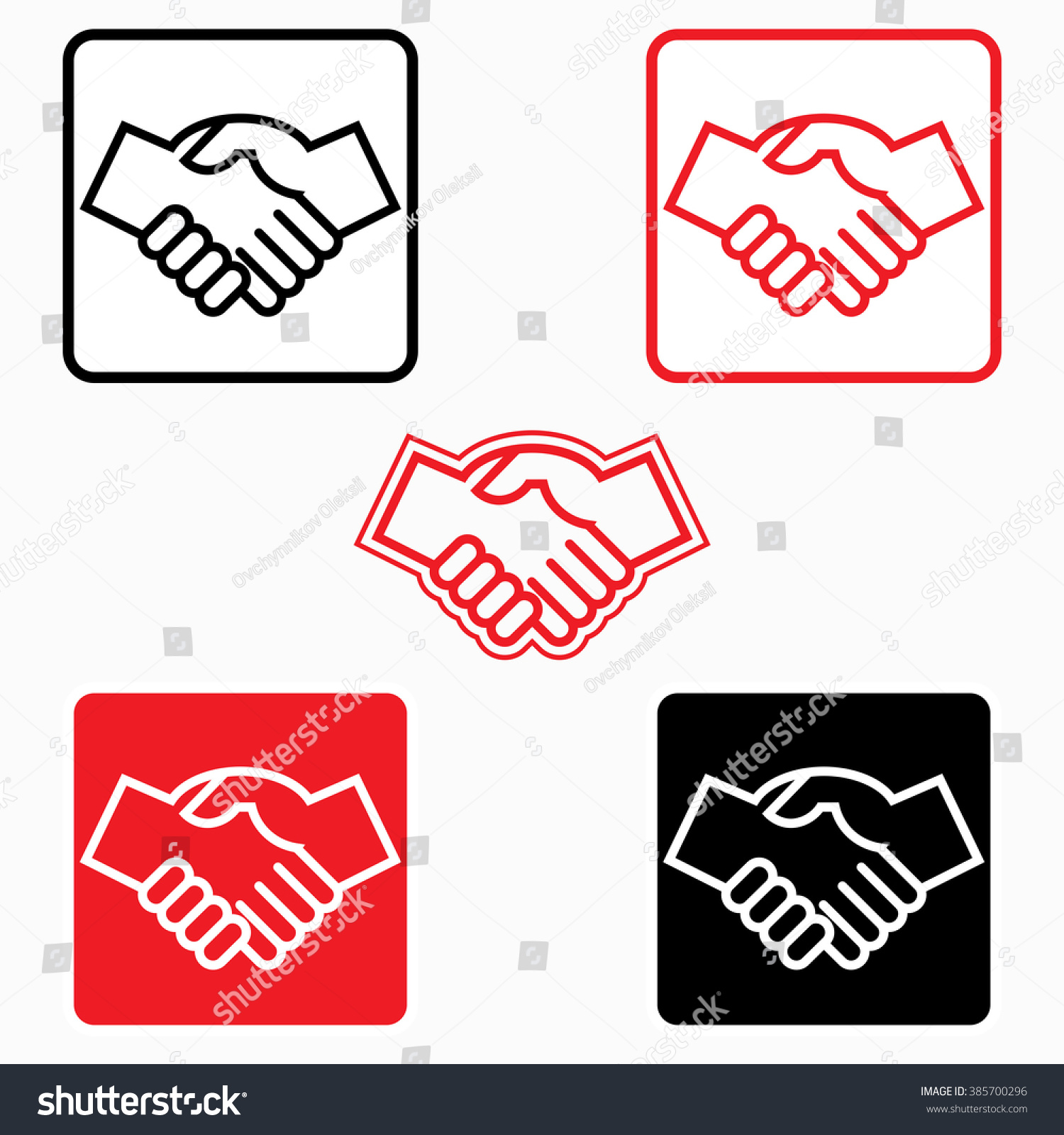 Handshake Icon Vector Illustration Graphic Element Stock Vector ...