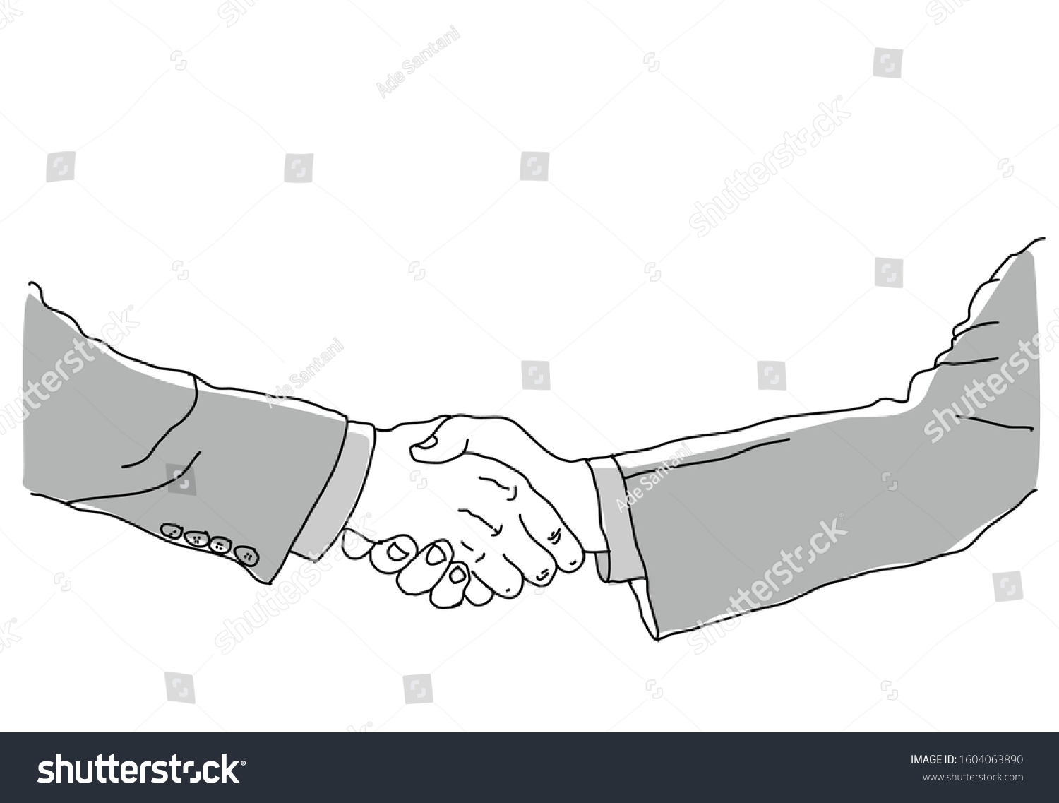 Handshake Isolated Symbol Successful Interracial Business: vector de ... Handshake Isolated Symbol Successful Interracial Business: vector de ...