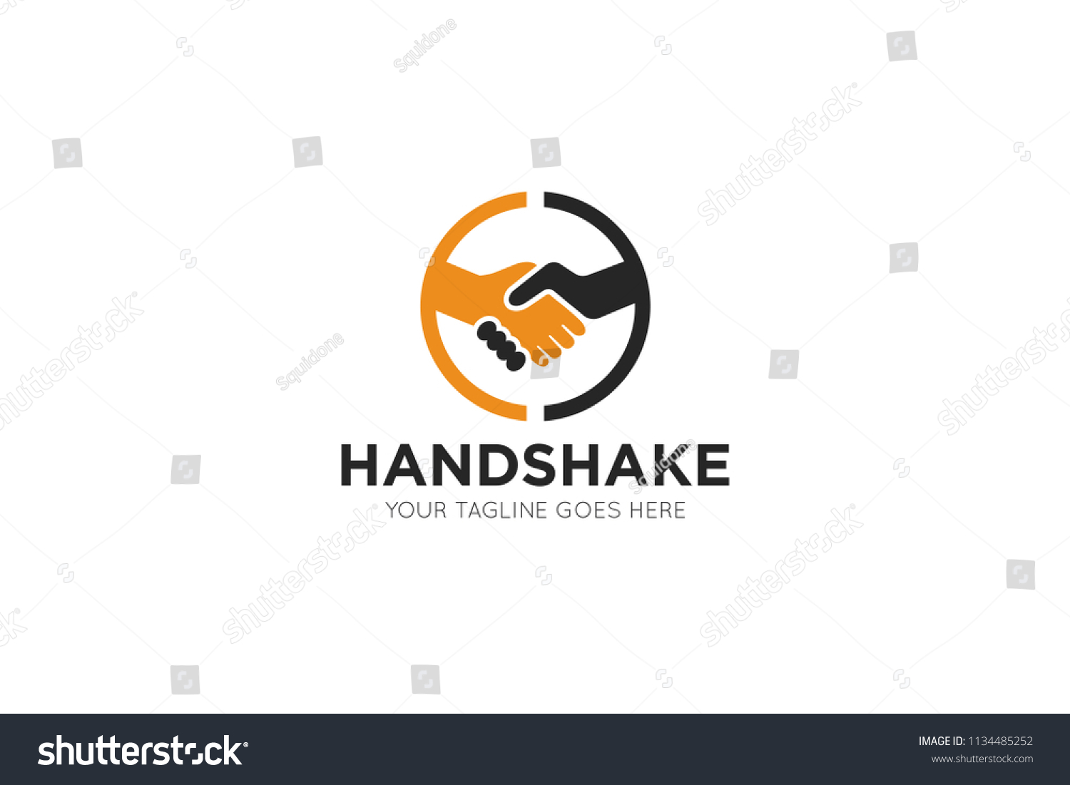 Handshake Logo Icon Symbol Stock Vector (Royalty Free) 1134485252 ...