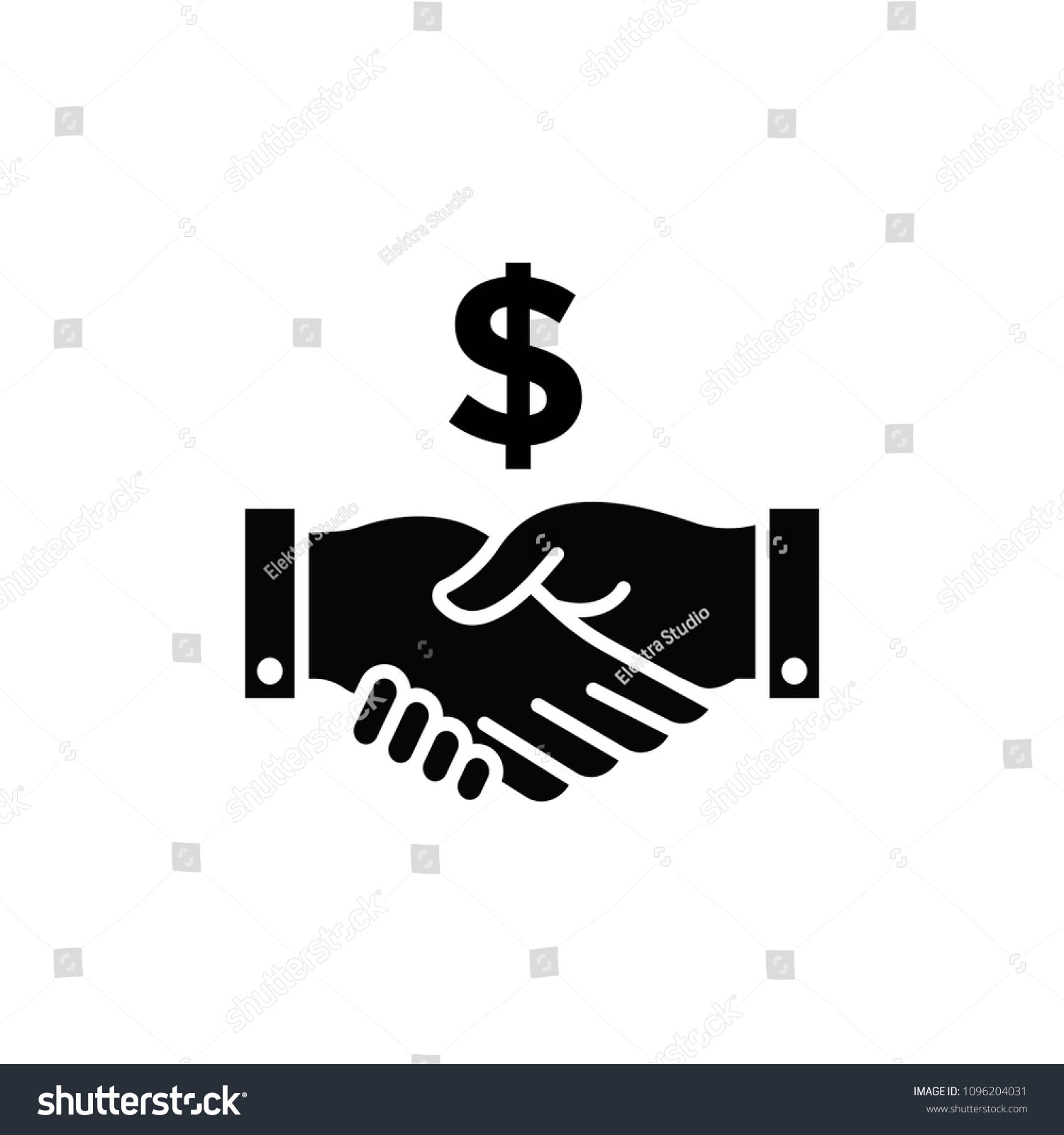 Handshake Partnership Logo Stock Vector (Royalty Free) 1096204031 ...