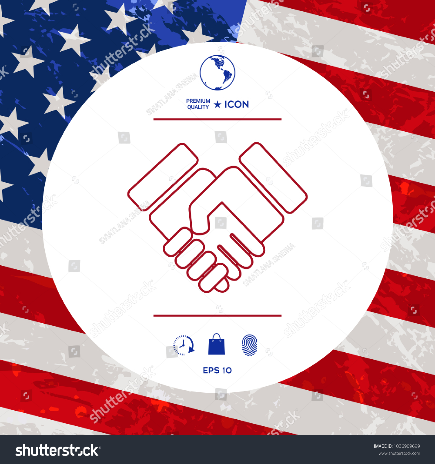 Handshake Symbol Icon Stock Vector (Royalty Free) 1036909699 | Shutterstock