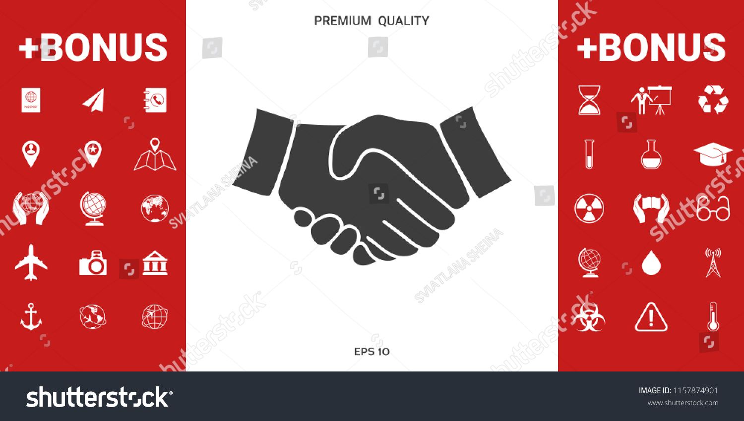 Handshake Symbol Icon Stock Vector (Royalty Free) 1157874901 | Shutterstock