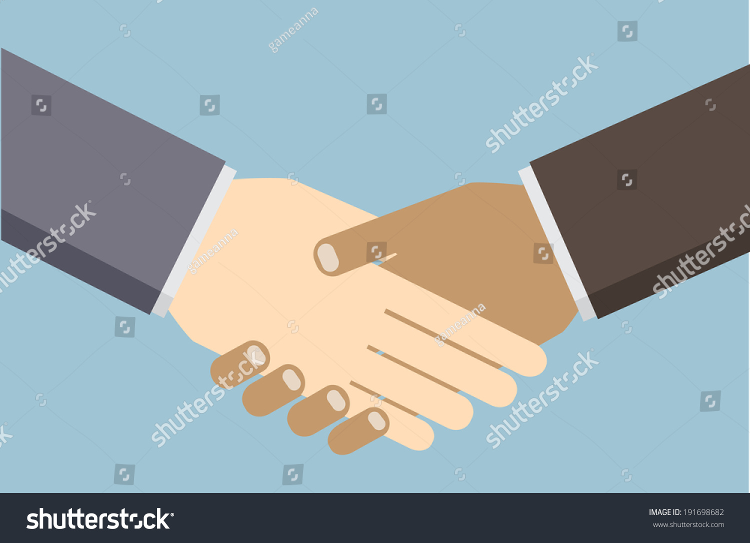 Handshake Vector Stock Vector (Royalty Free) 191698682 | Shutterstock
