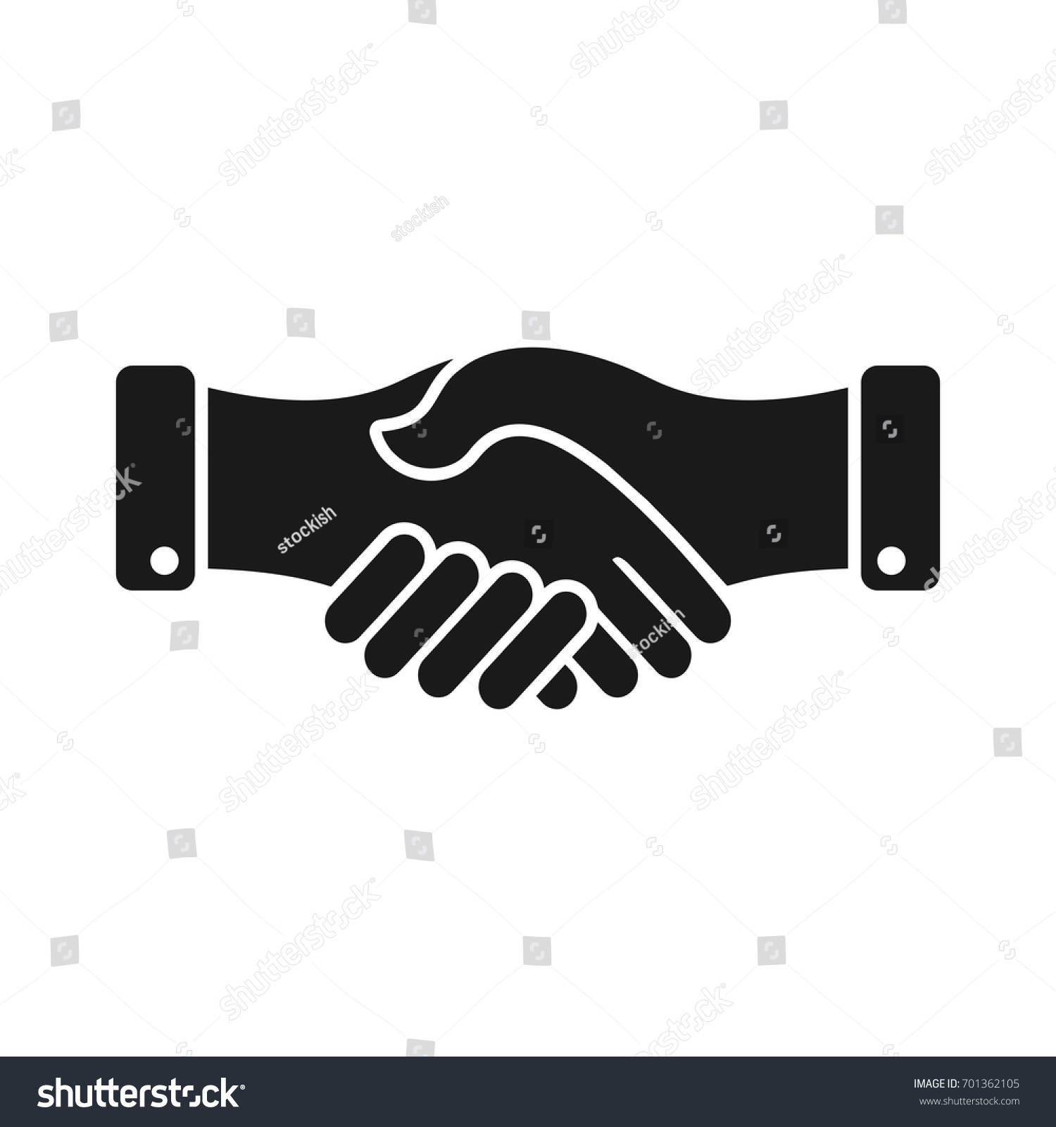 Handshake Vector Logo Shaking Hand Icon: เวกเตอร์สต็อก (ปลอดค่า ...