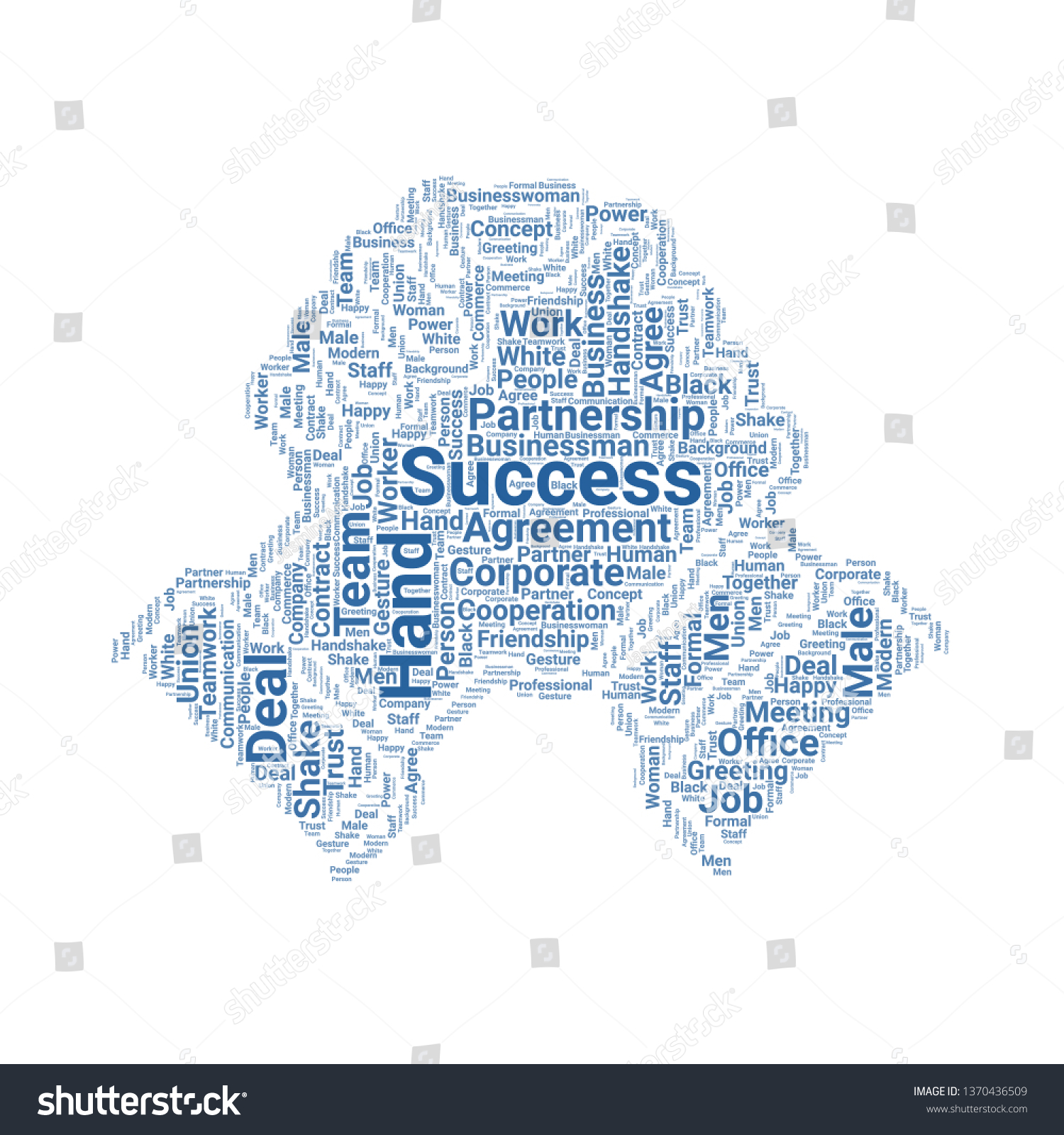 Handshake Word Cloud Tag Cloud About Stock Vector (Royalty Free ...