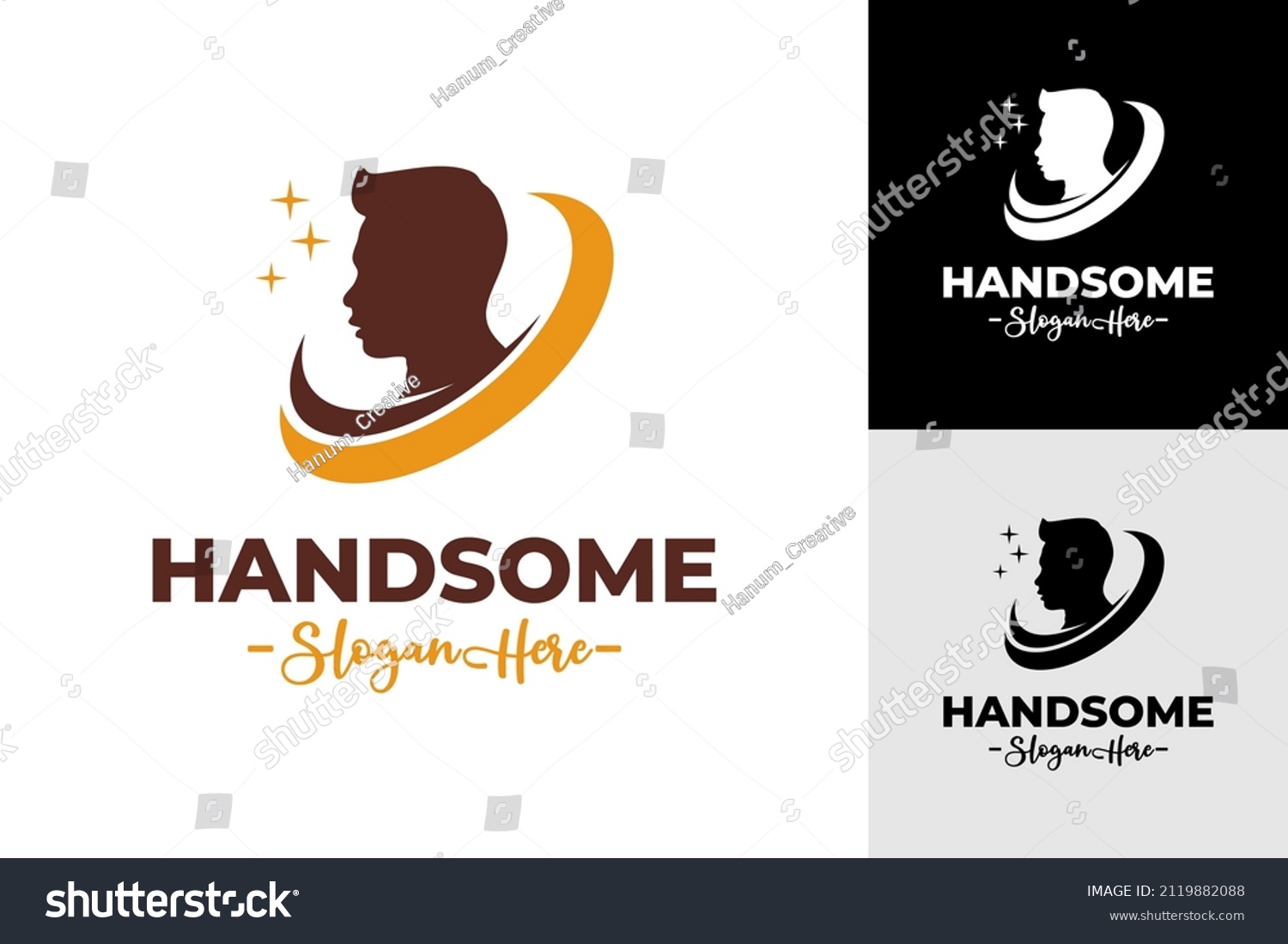Handsome Logo Vector Handsome Creative Logo Stock Vector (Royalty Free ...