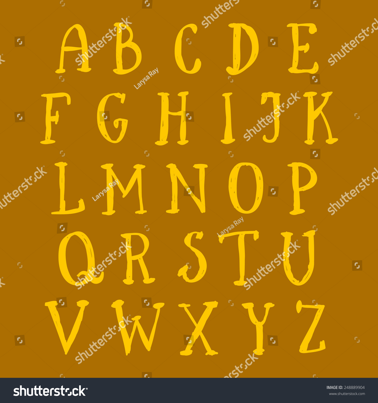 Handwriting Alphabet Vector Hand Drawn Font Image Vectorielle De handwriting-alphabet-vector-hand-drawn-font-image-vectorielle-de