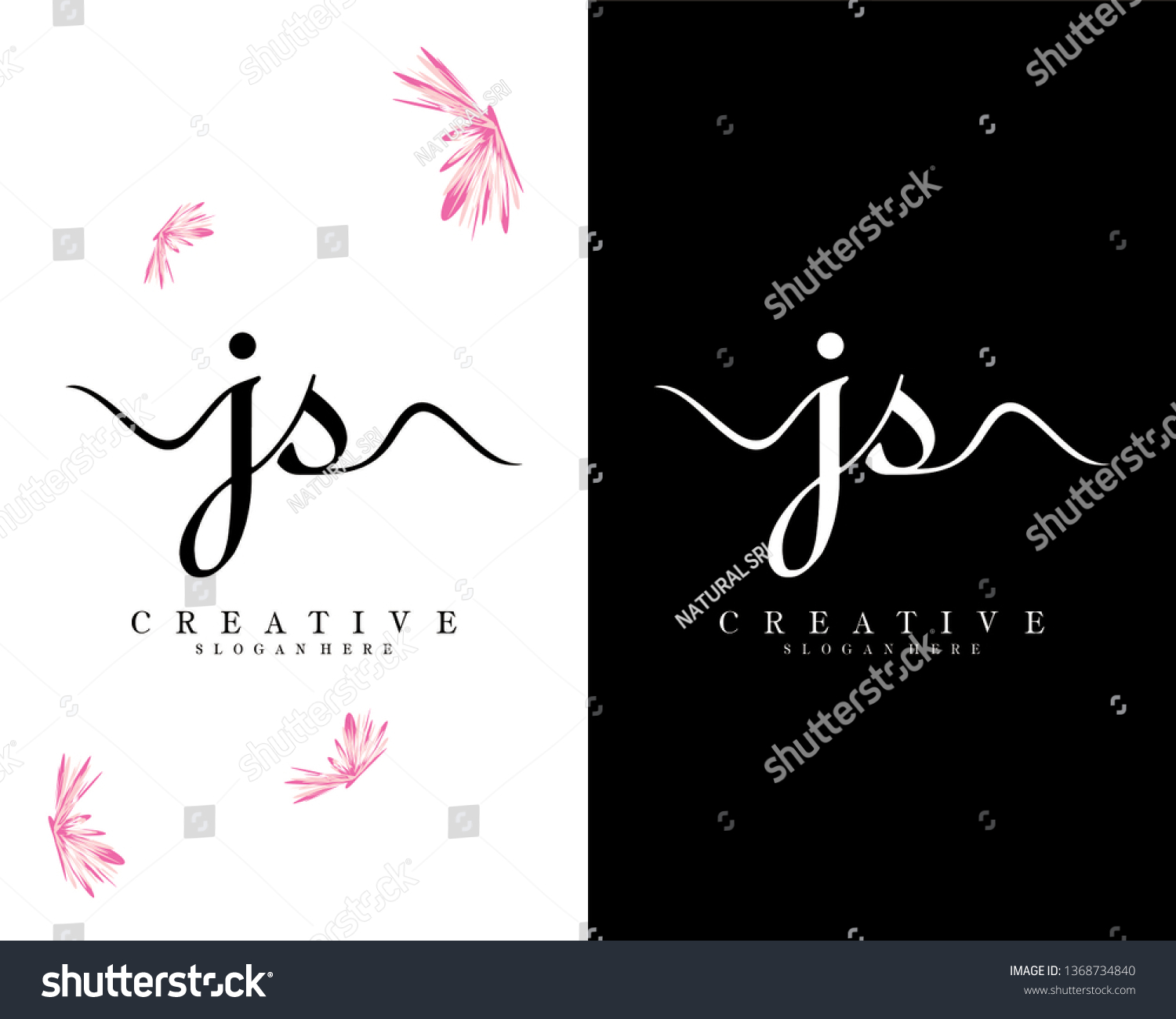 Handwriting Script Jssj Letter Logo Vector Stock Vector (Royalty Free ...