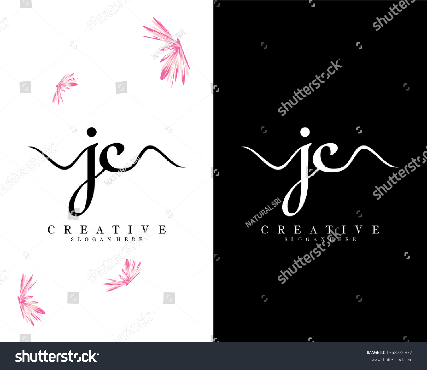 Handwriting Script Letter Jccj Logo Vector: vector de stock (libre de ...
