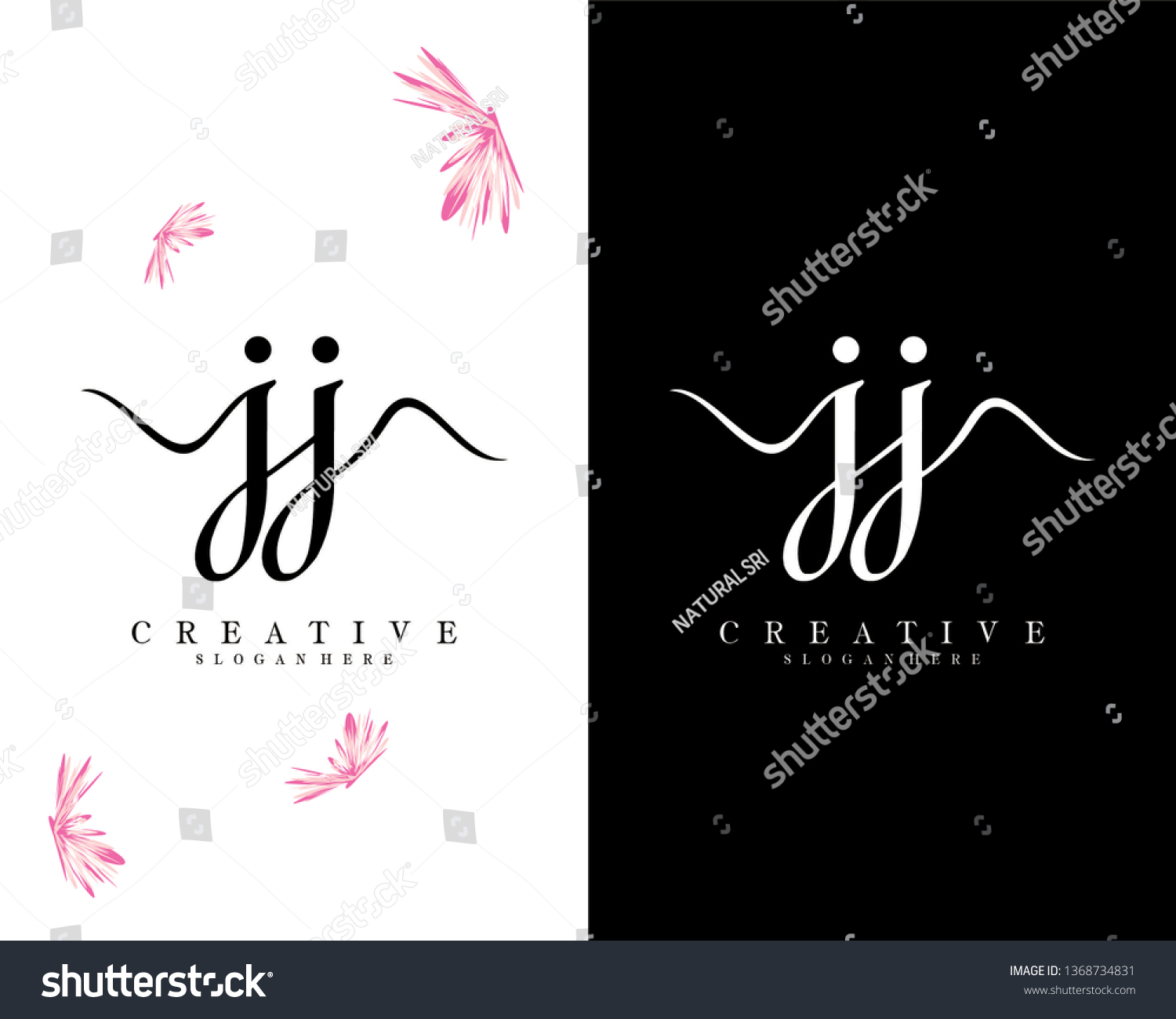 Handwriting Script Letter Jjj Logo Vector Stock Vector (Royalty Free ...