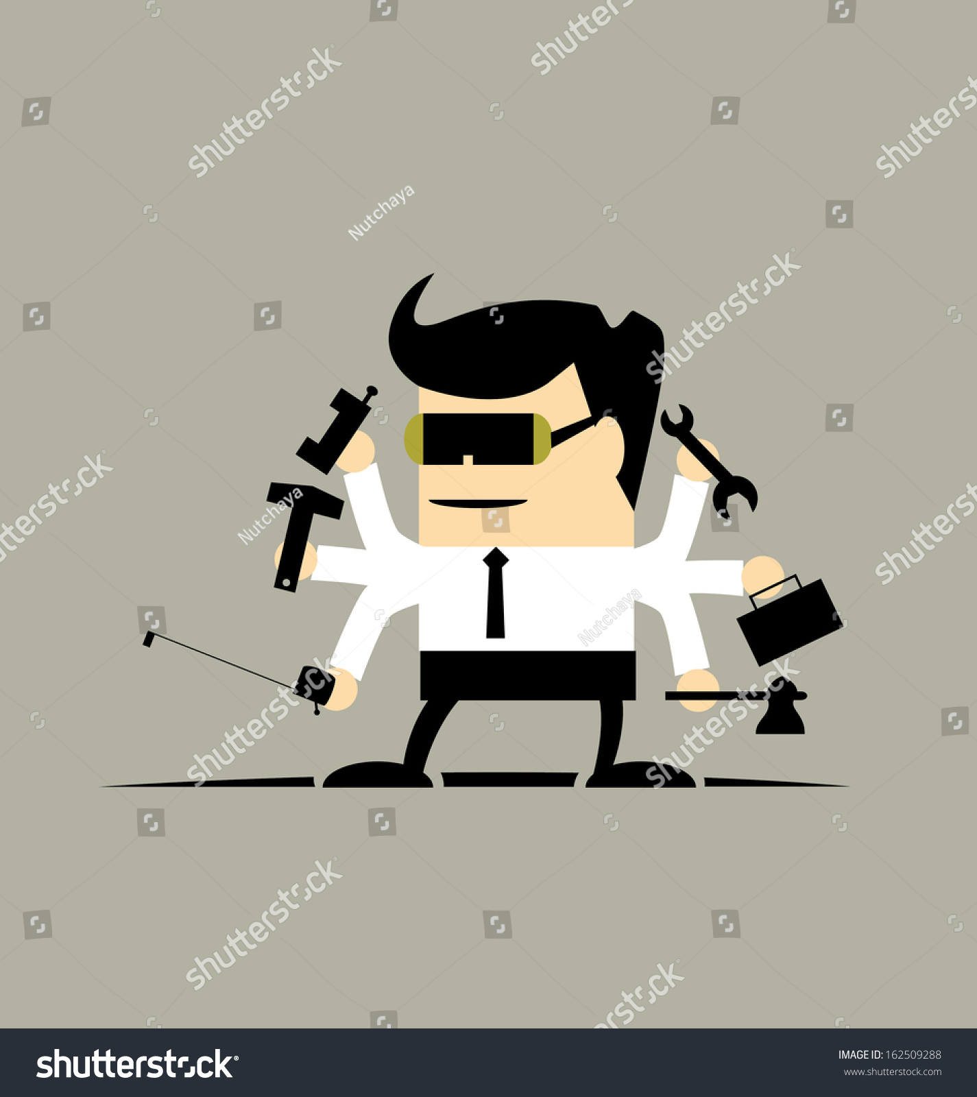 Handyman Cartoon Stock Vector (Royalty Free) 162509288 | Shutterstock