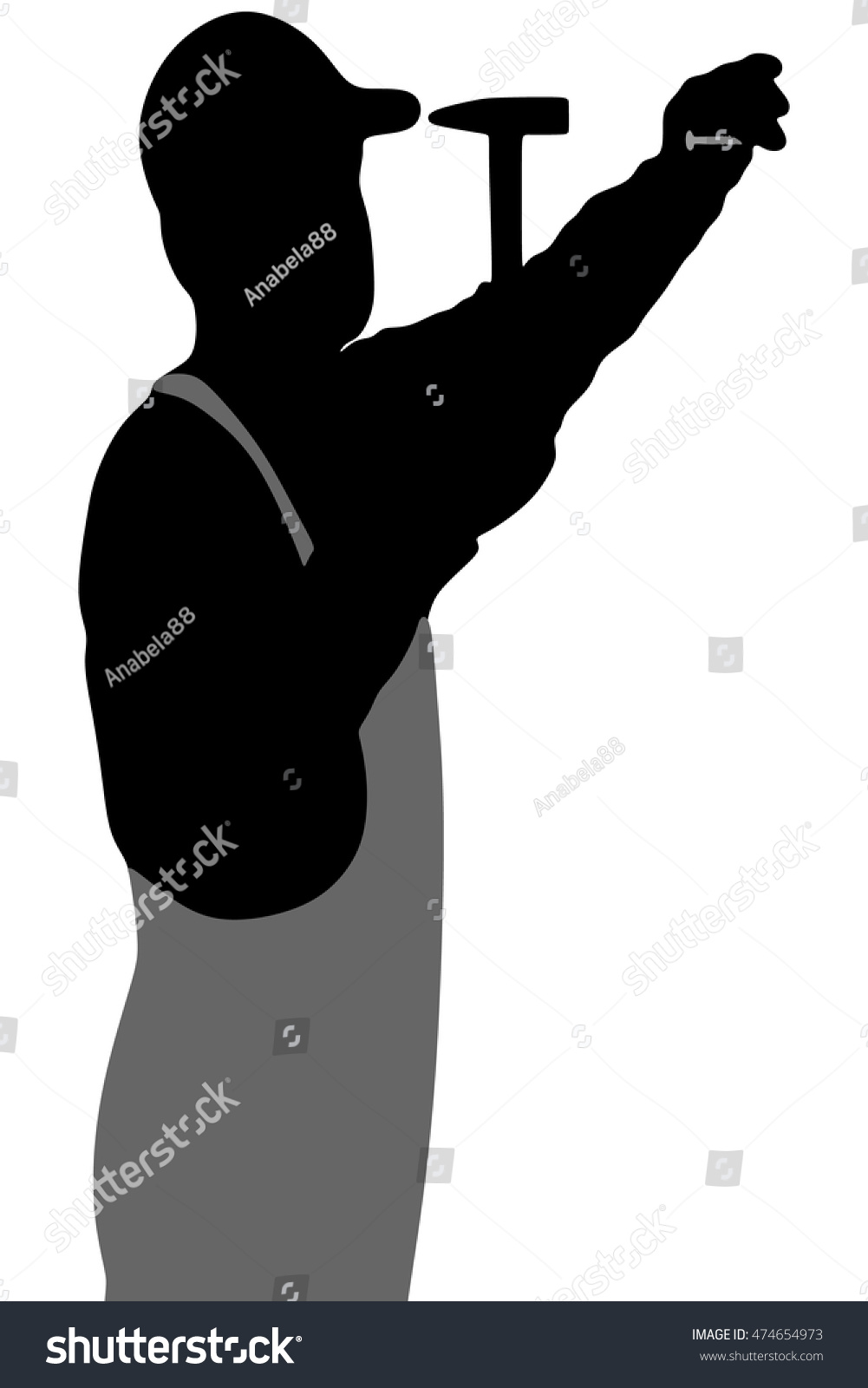 Handyman Hammer Stock Vector (Royalty Free) 474654973 | Shutterstock