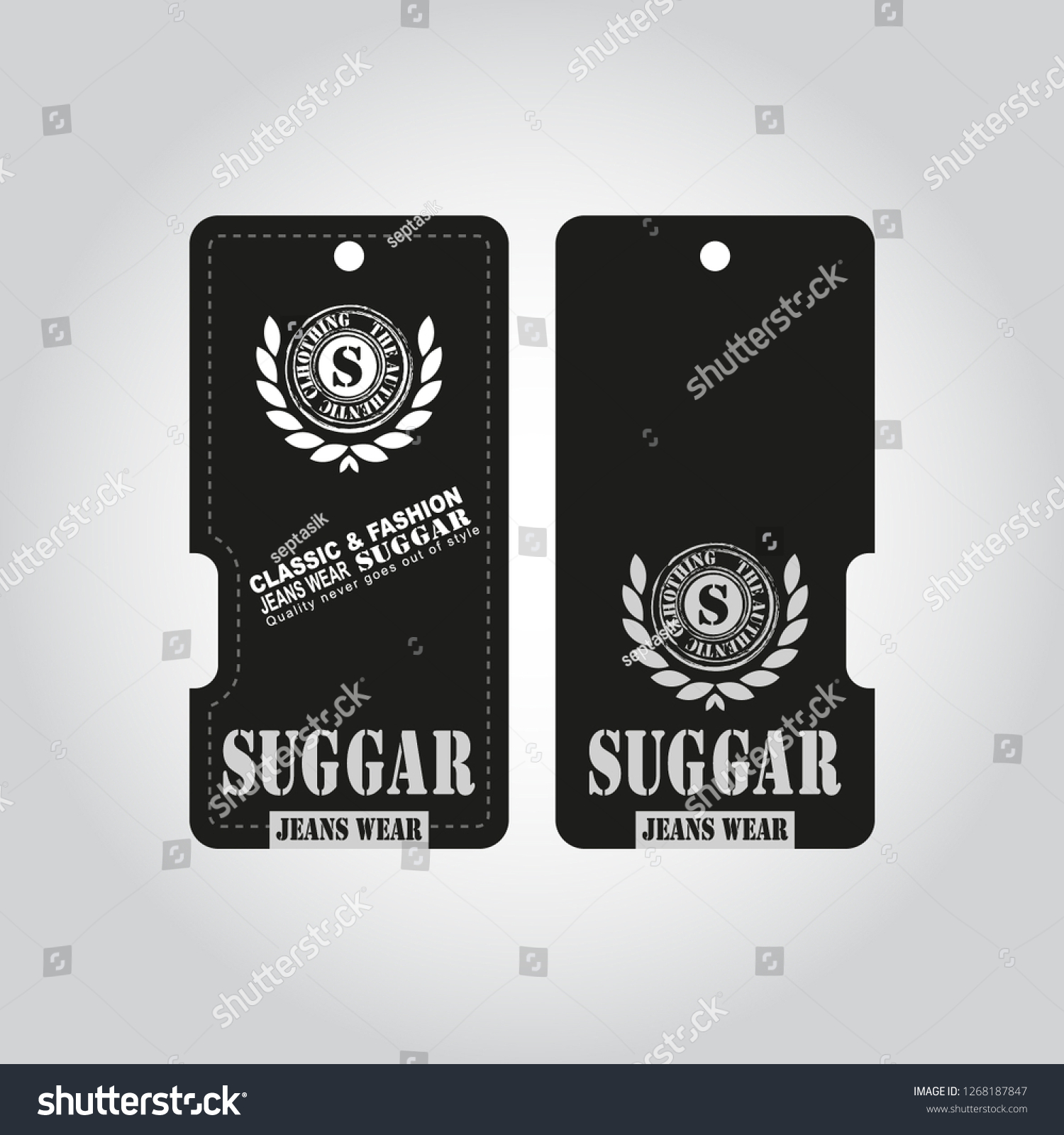 Hang Tag Label Vector Stock Vector (Royalty Free) 1268187847 | Shutterstock
