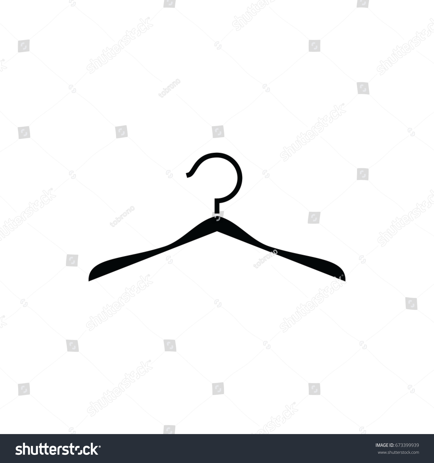 Hanger Logo Vector Template Stock Vector (Royalty Free) 673399939 ...