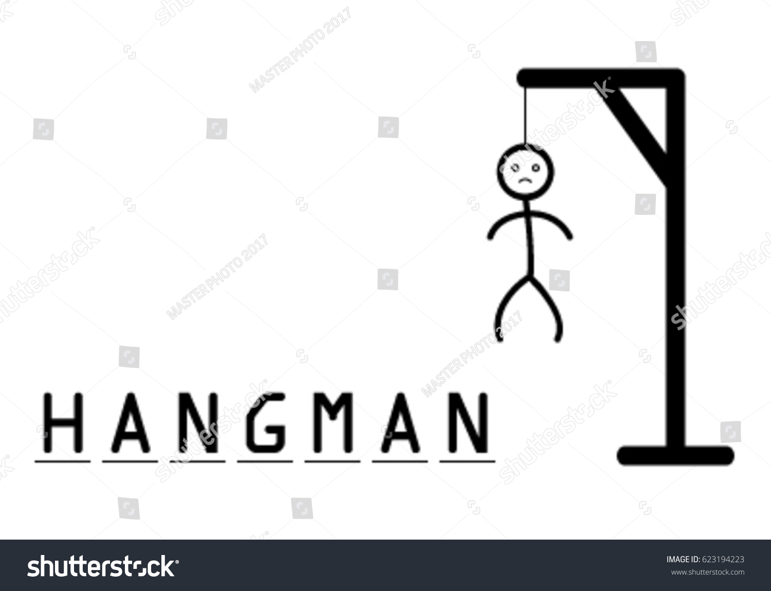 Hangman Game Stock Vector (Royalty Free) 623194223 | Shutterstock
