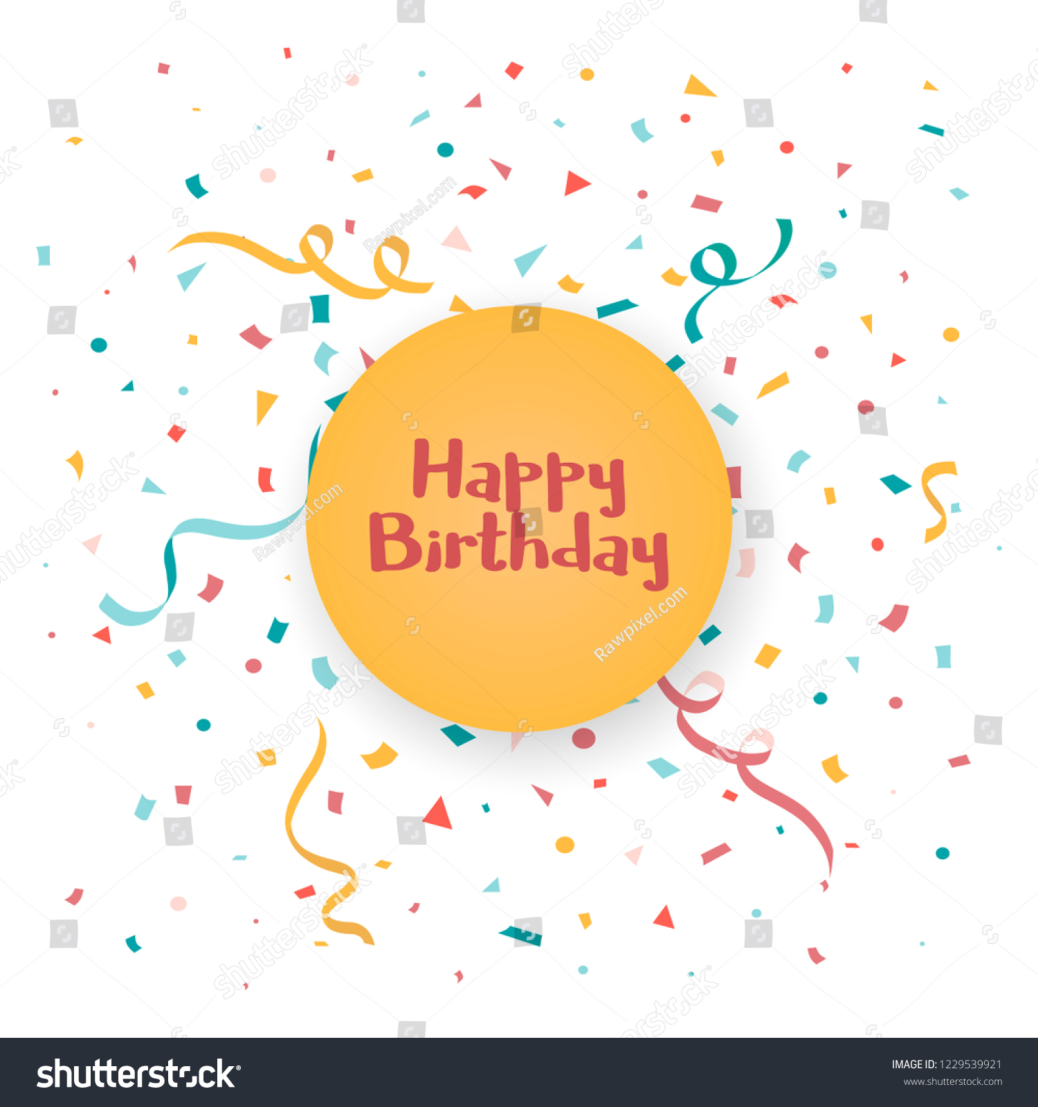 Happy Birthday Background Vector: เวกเตอร์สต็อก (ปลอดค่าลิขสิทธิ์ ...