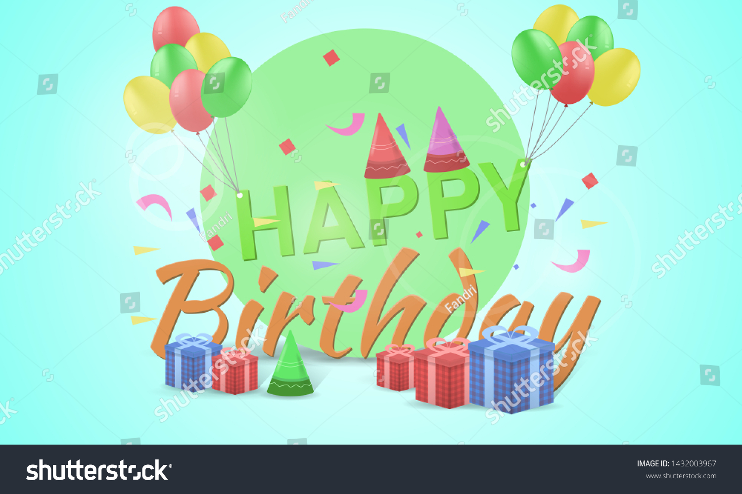 Stock vektor „Happy Birthday Background Vector“ (bez autorských ...