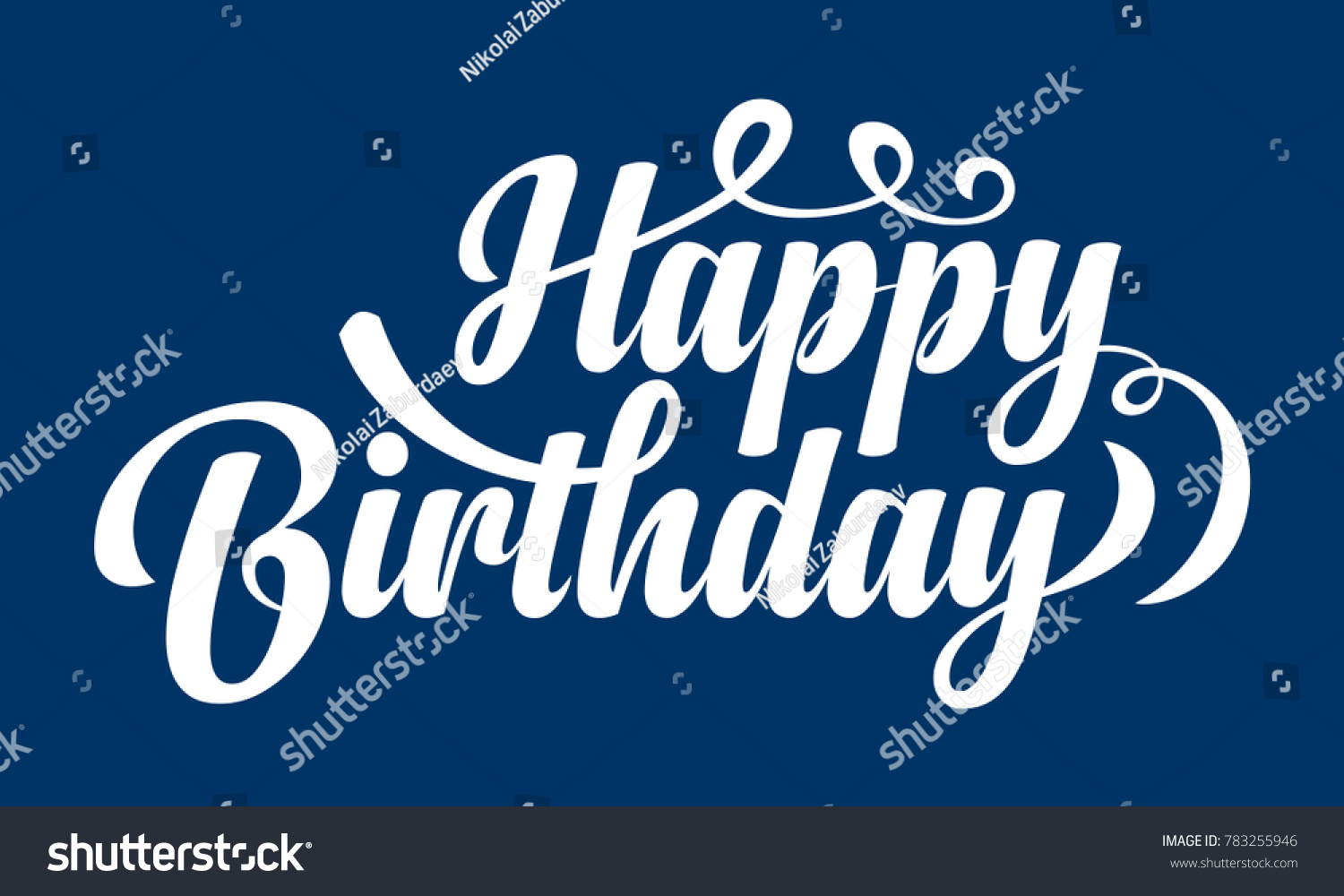 Happy Birthday Text Stock Vector (Royalty Free) 783255946 | Shutterstock