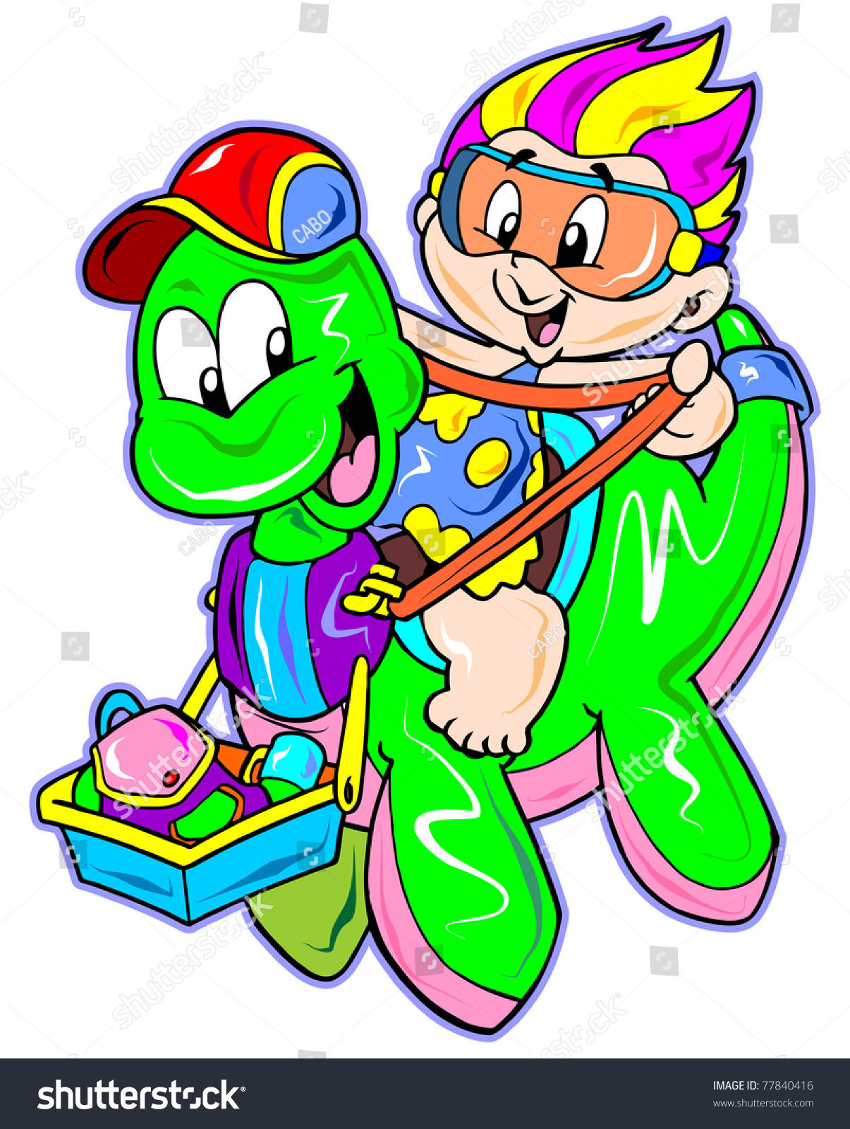 Happy Cartoons Stock Vector (Royalty Free) 77840416