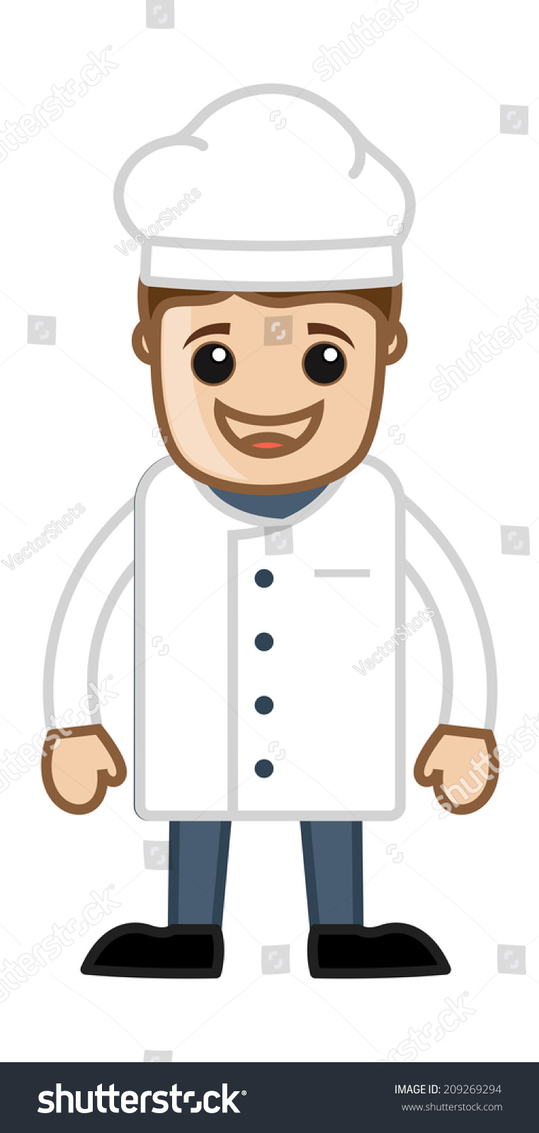 Happy Chef Laughing Vector 库存矢量图（免版税）209269294 | Shutterstock