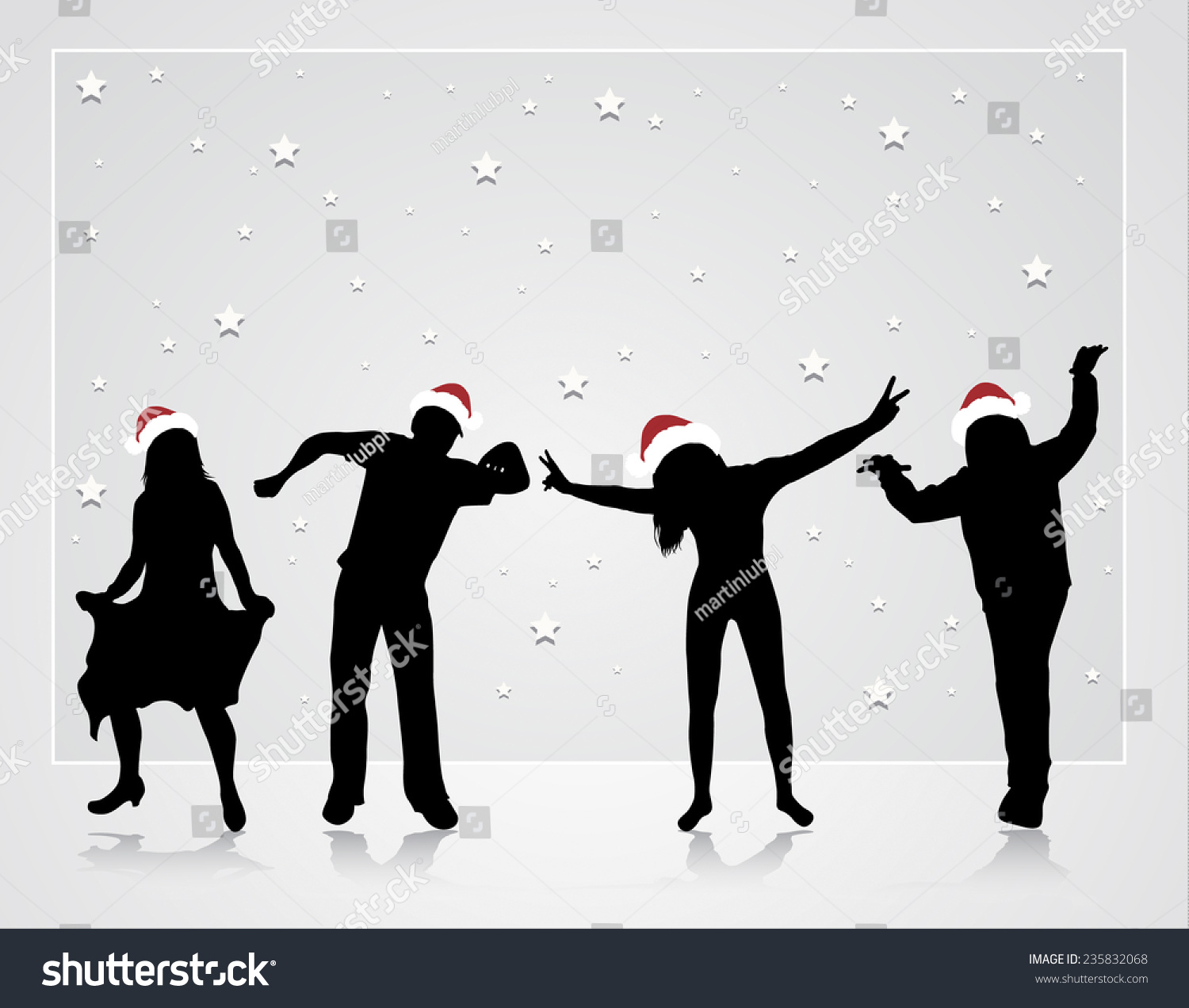 Happy Dancing People Stock Vector (Royalty Free) 235832068 | Shutterstock