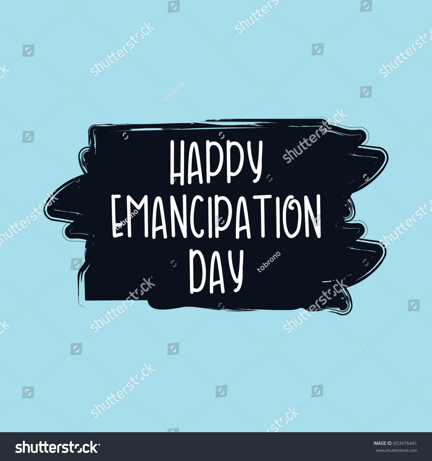 Happy Emancipation Day Logo Vector Template: vector de stock (libre de ...