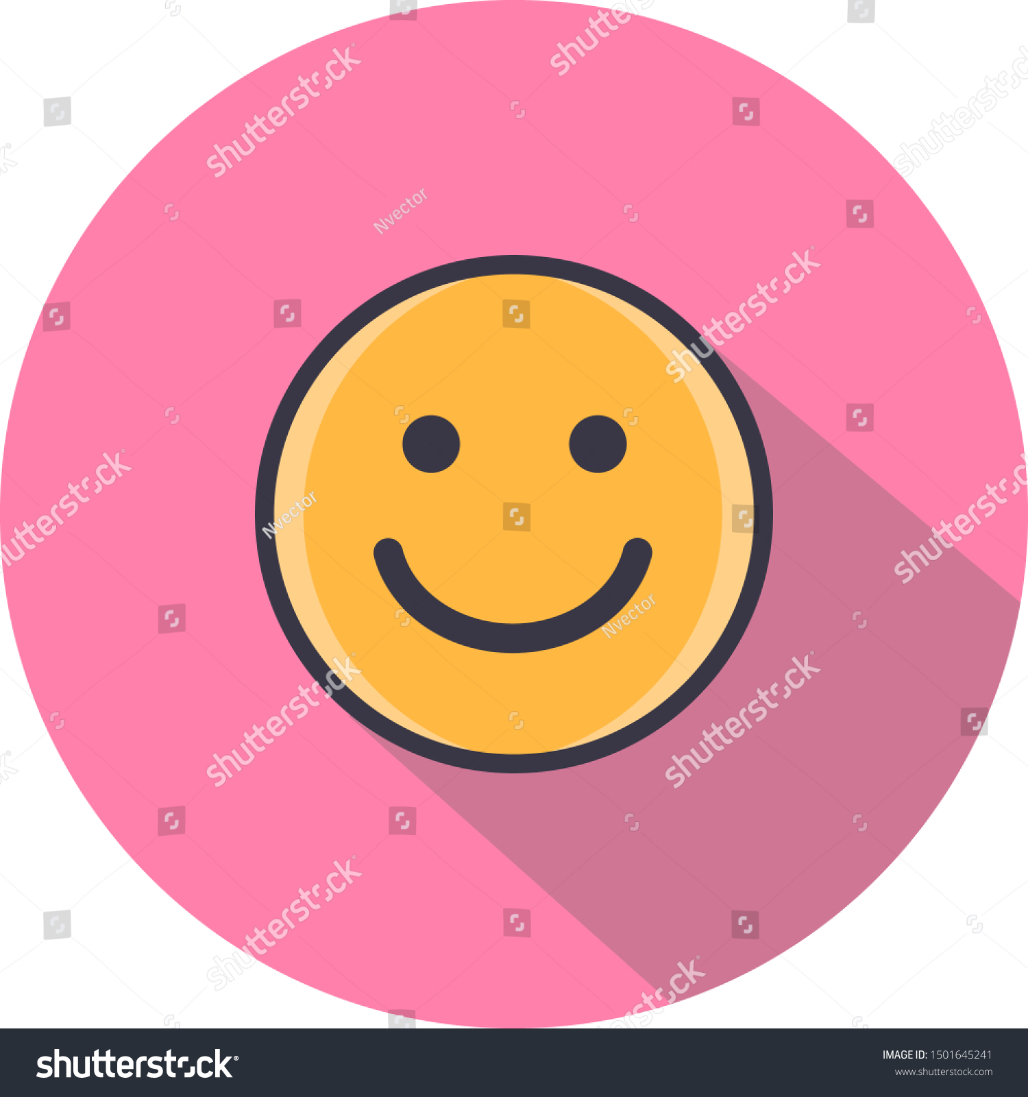 Happy Face Emoji Icon Vector Graphics Stock Vector (Royalty Free ...