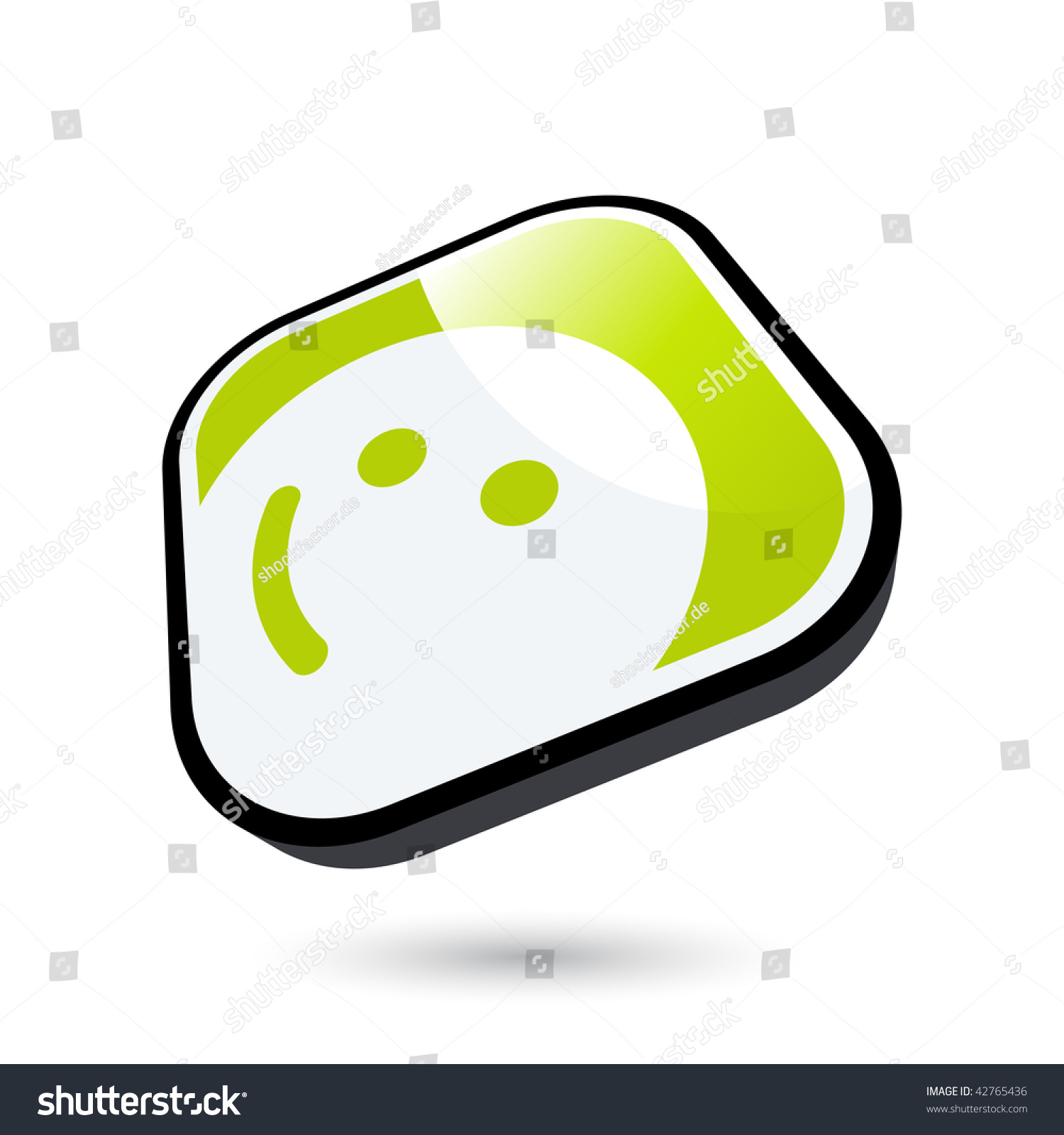 Happy Face Sign Stock Vector (Royalty Free) 42765436