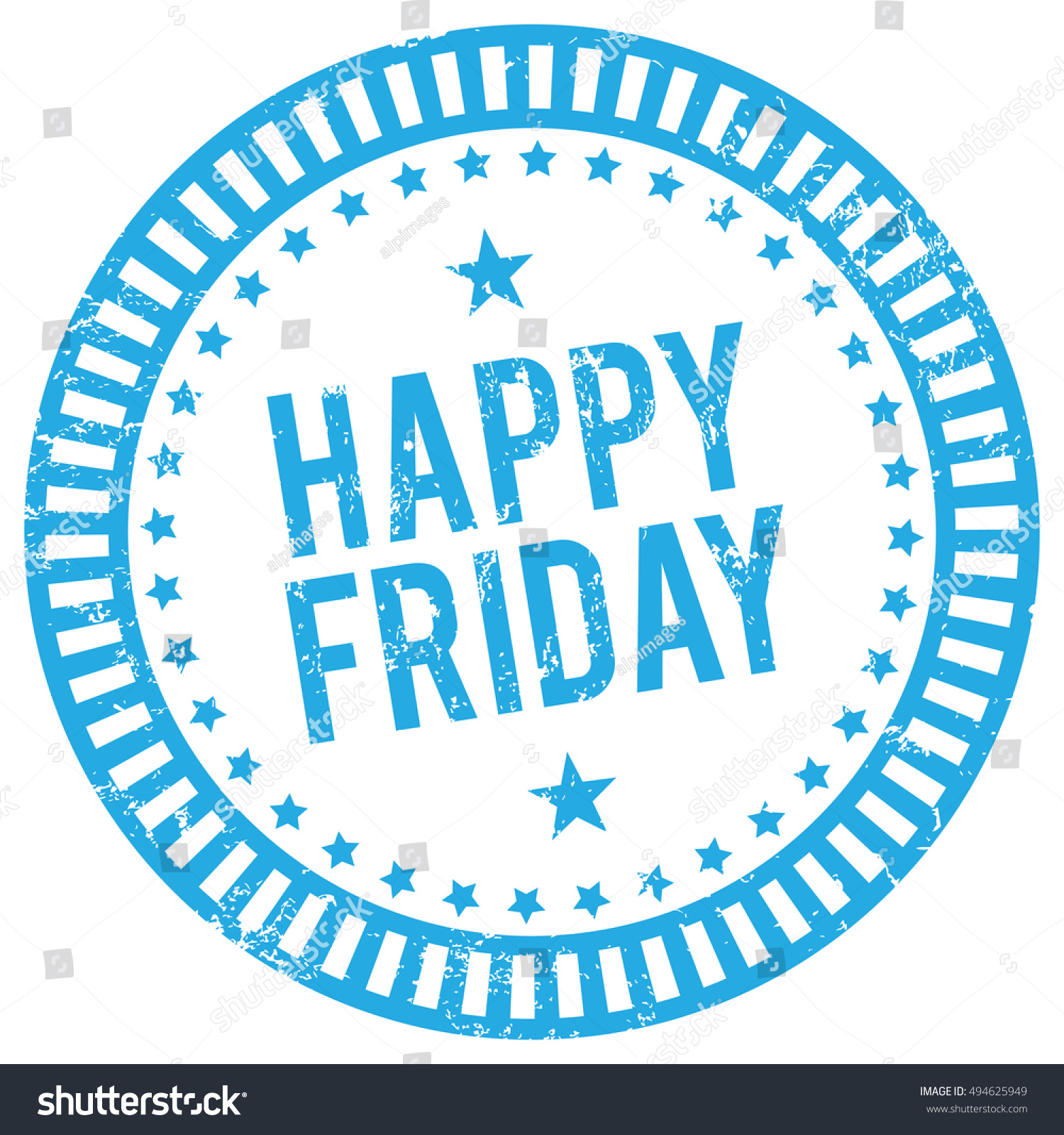 Happy Friday Rubber Stamp Stock Vector (Royalty Free) 494625949 ...