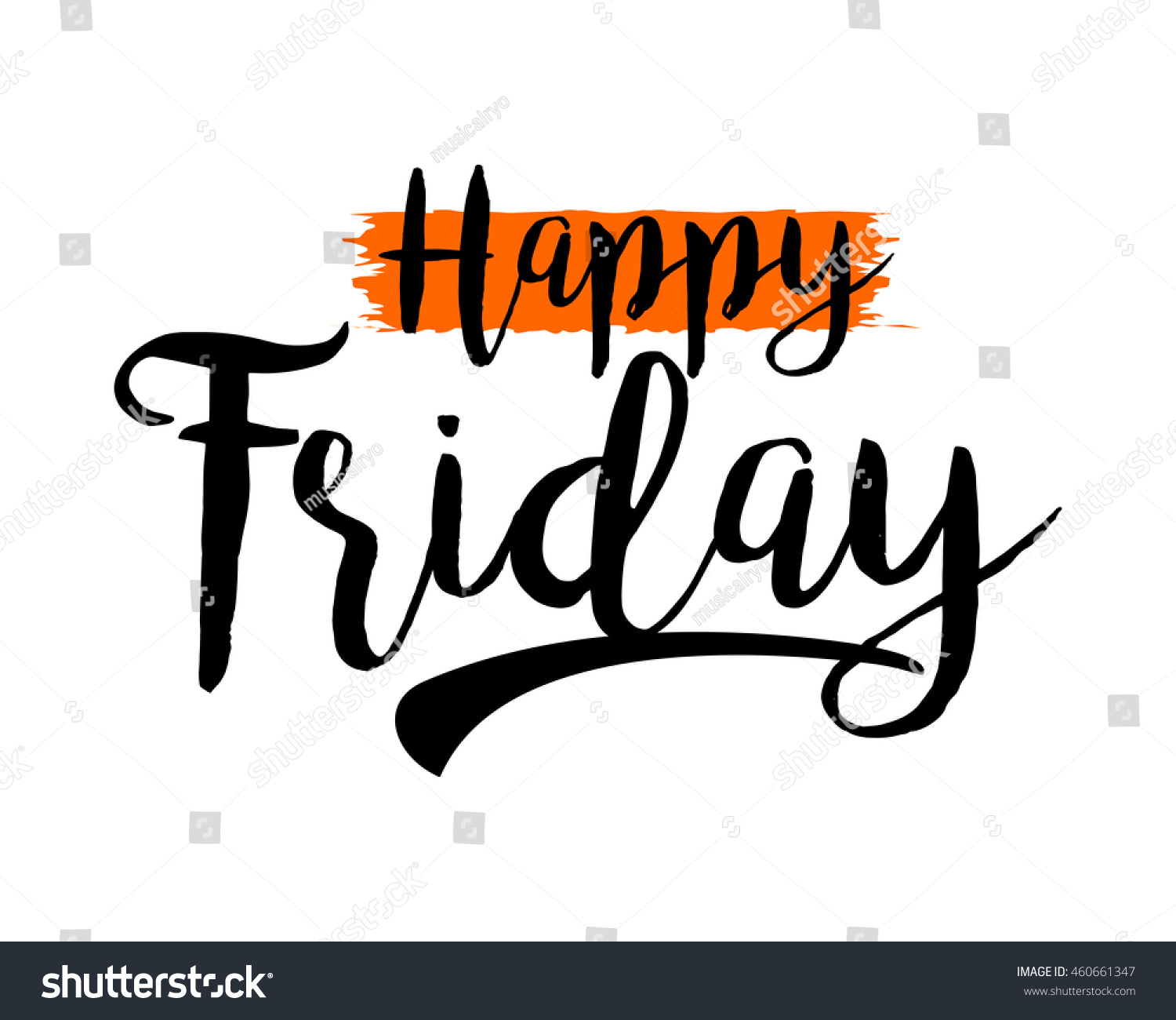 Happy Friday Text Icon 2 Stock Vector 460661347 - Shutterstock