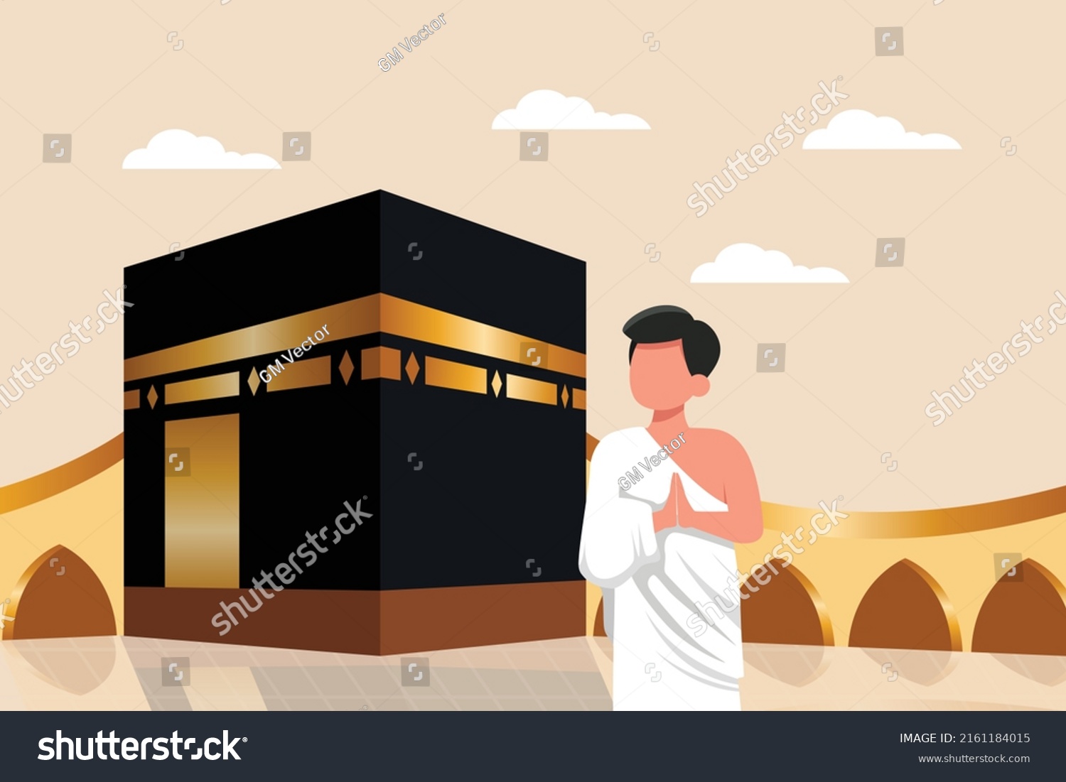 Happy Hajj People Character Kaaba Hajj Stock Vector (Royalty Free ... Happy Hajj People Character Kaaba Hajj Stock Vector (Royalty Free ...