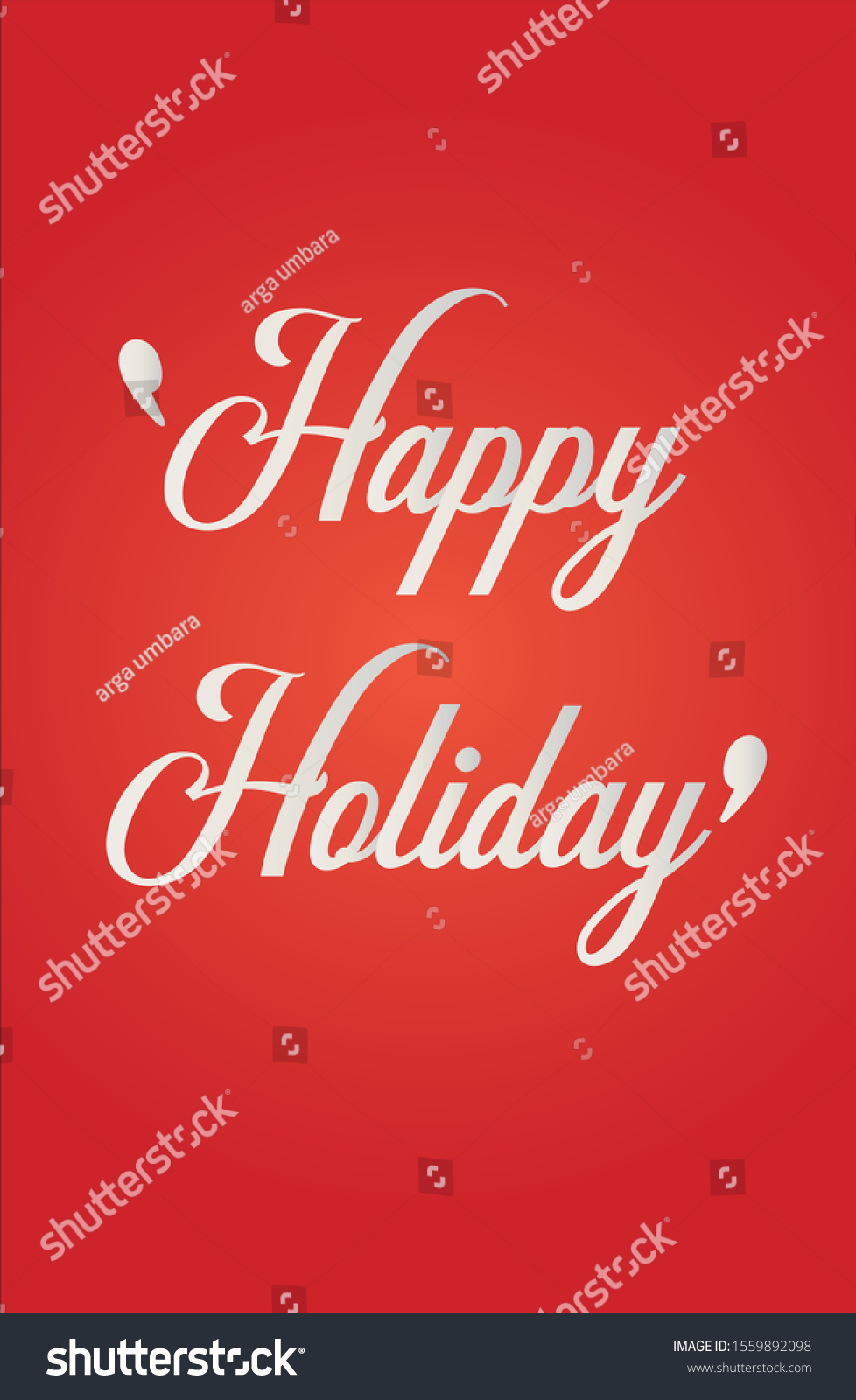 Happy Holiday Red Background Stock Vector (Royalty Free) 1559892098