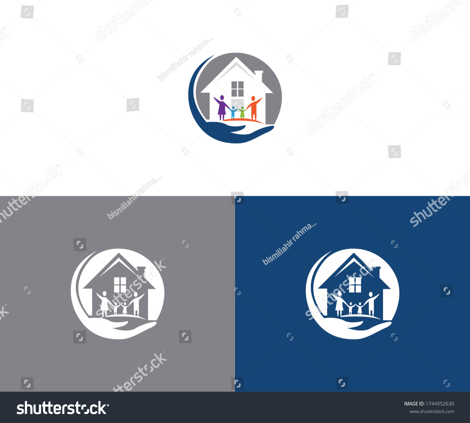 formato vectorial del logotipo del hogar: vector de stock (libre de ...
