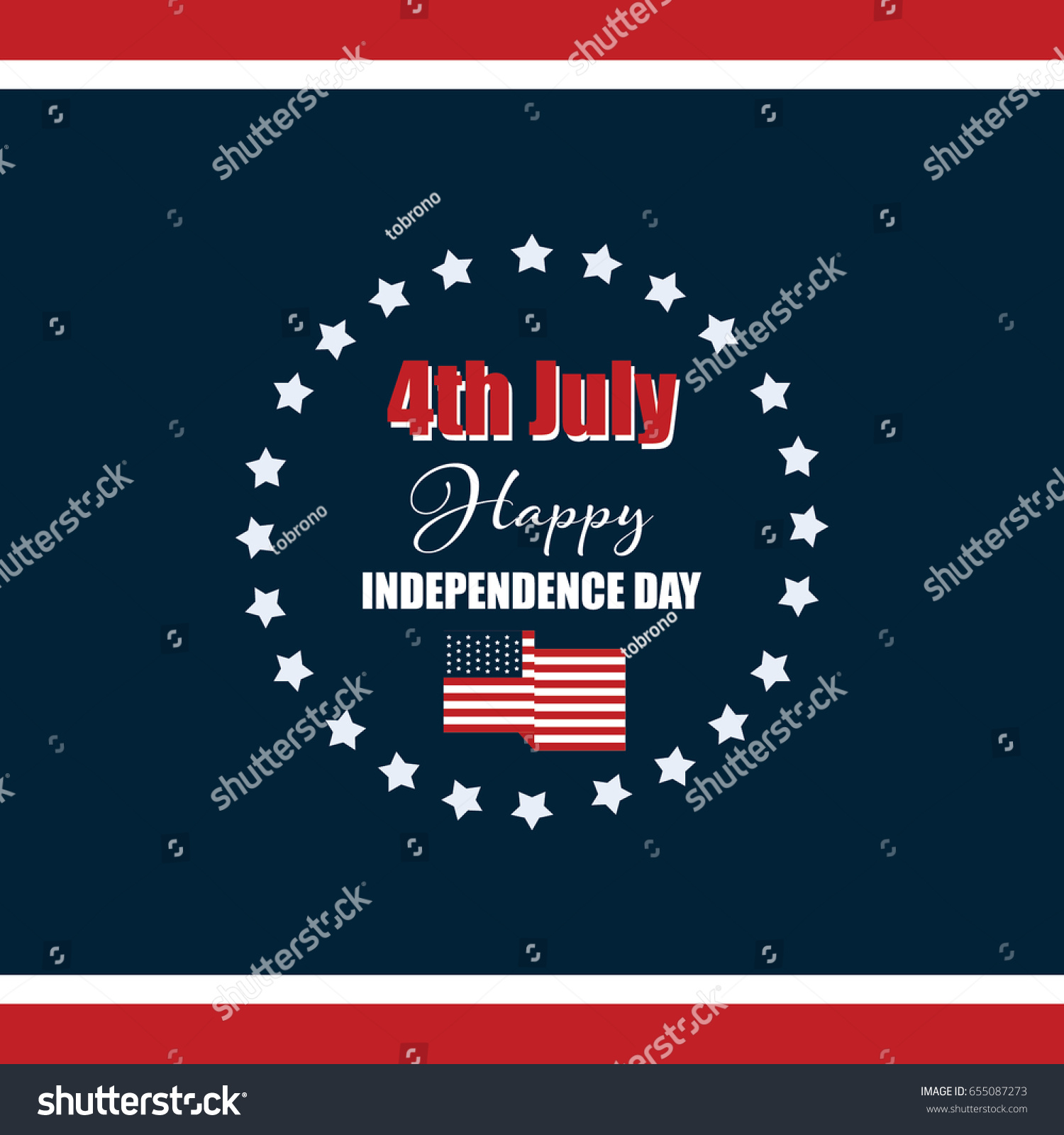 Happy Independence Day Logo Vector Template Stock Vector (Royalty Free ...